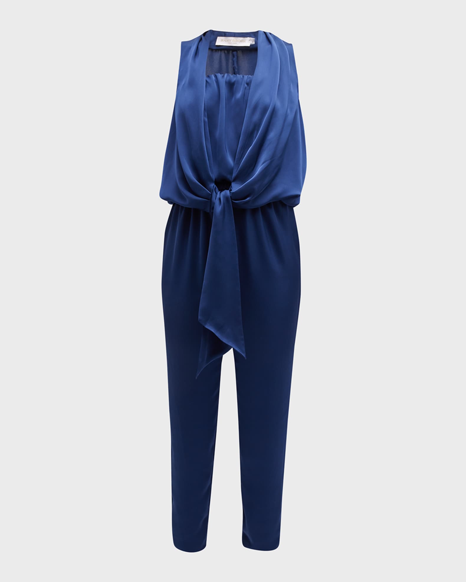 Ramy Brook Dorothy Convertible Satin Jumpsuit | Neiman Marcus