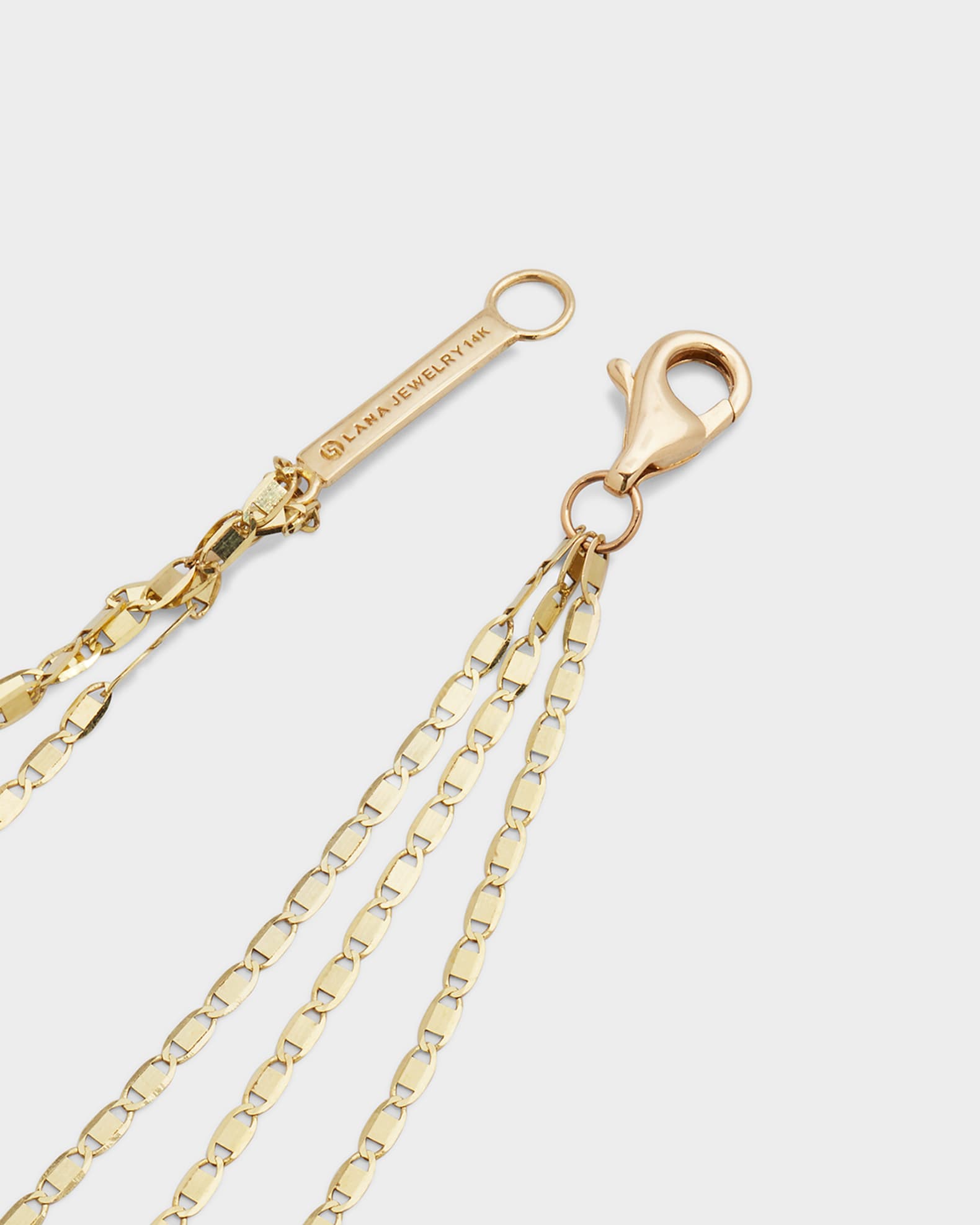 LANA 14K Gold Malibu 3-Strand Bracelet | Neiman Marcus