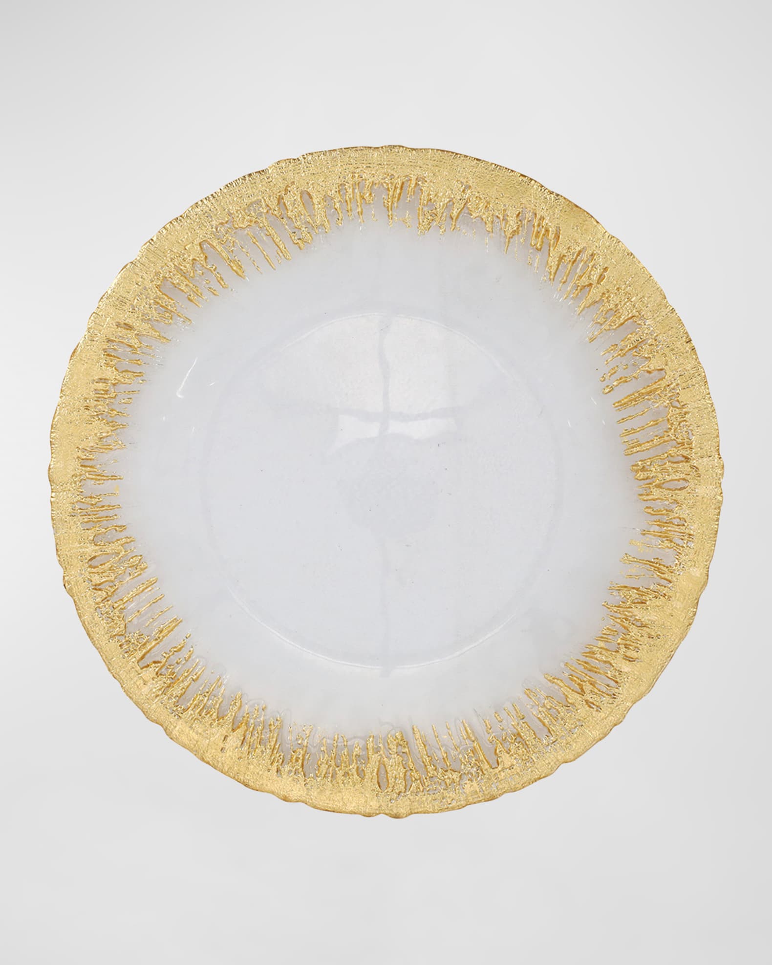 Vietri Rufolo Glass Metallic Brushstroke Service Plate/Charger | Neiman ...