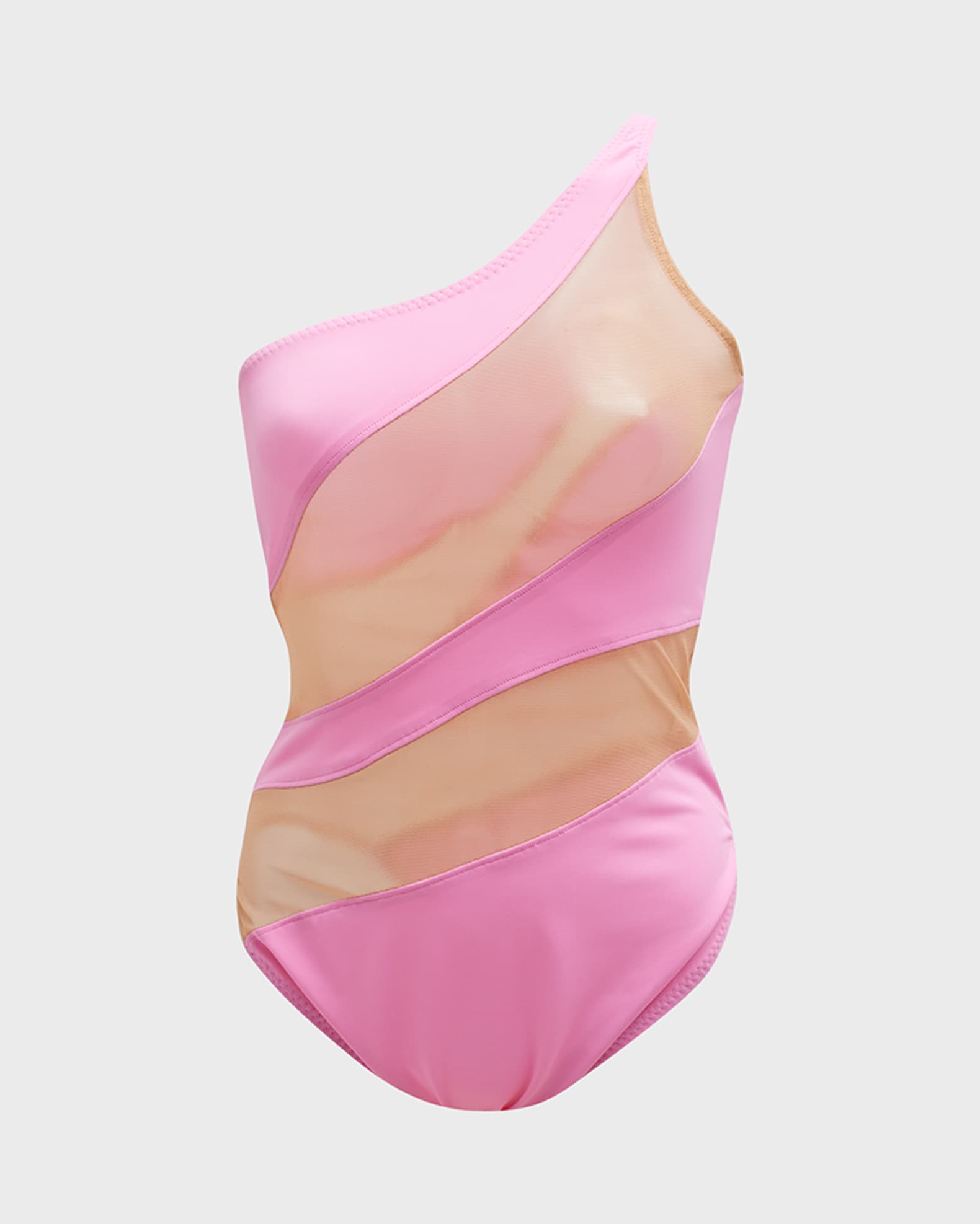Norma Kamali Snake Mesh One-Piece Swimsuit | Neiman Marcus