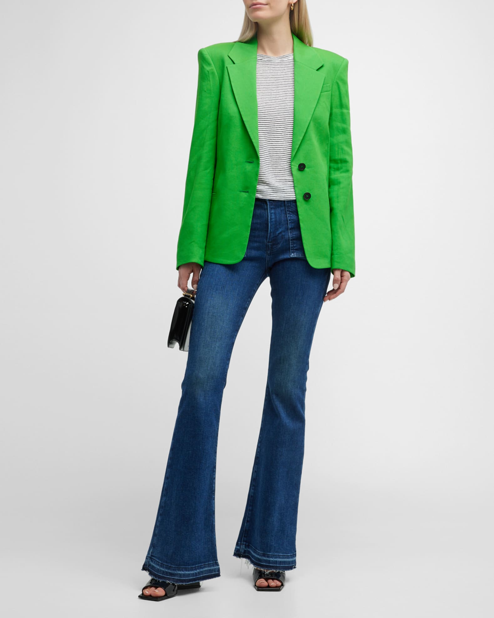 FRAME Side-Cinch Muscle Tee | Neiman Marcus