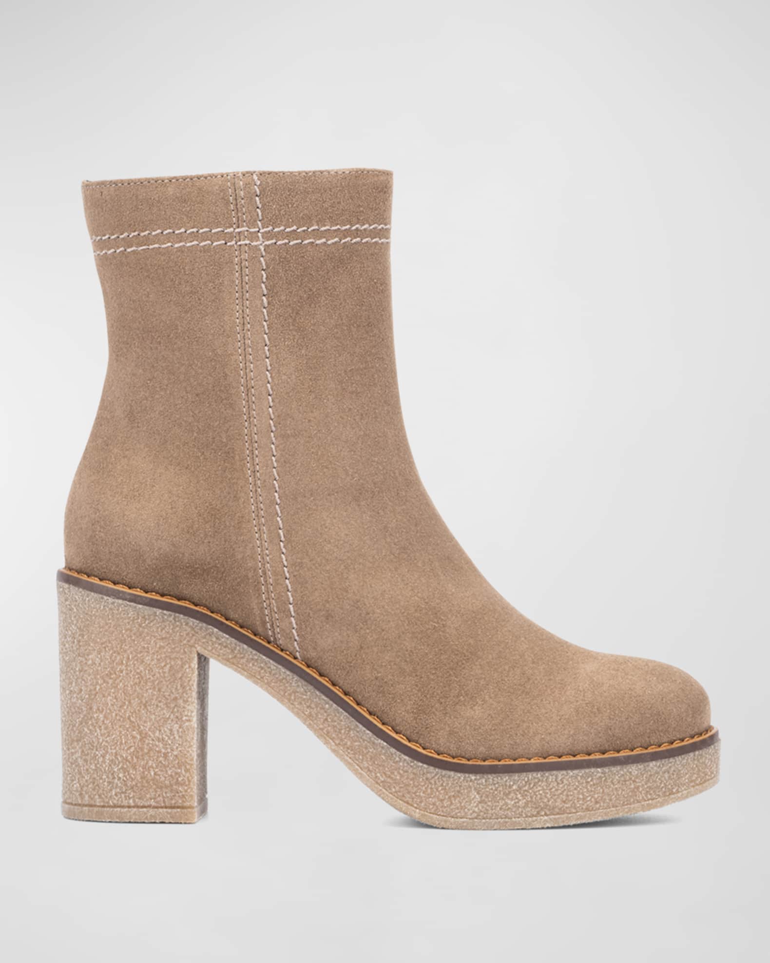 Aquatalia Chara Suede Booties | Neiman Marcus