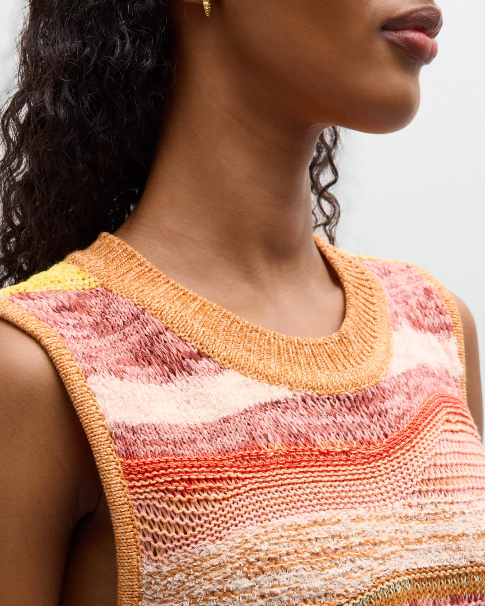 Ulla Johnson Gaia Wavy-Stripes A-Line Maxi Dress | Neiman Marcus