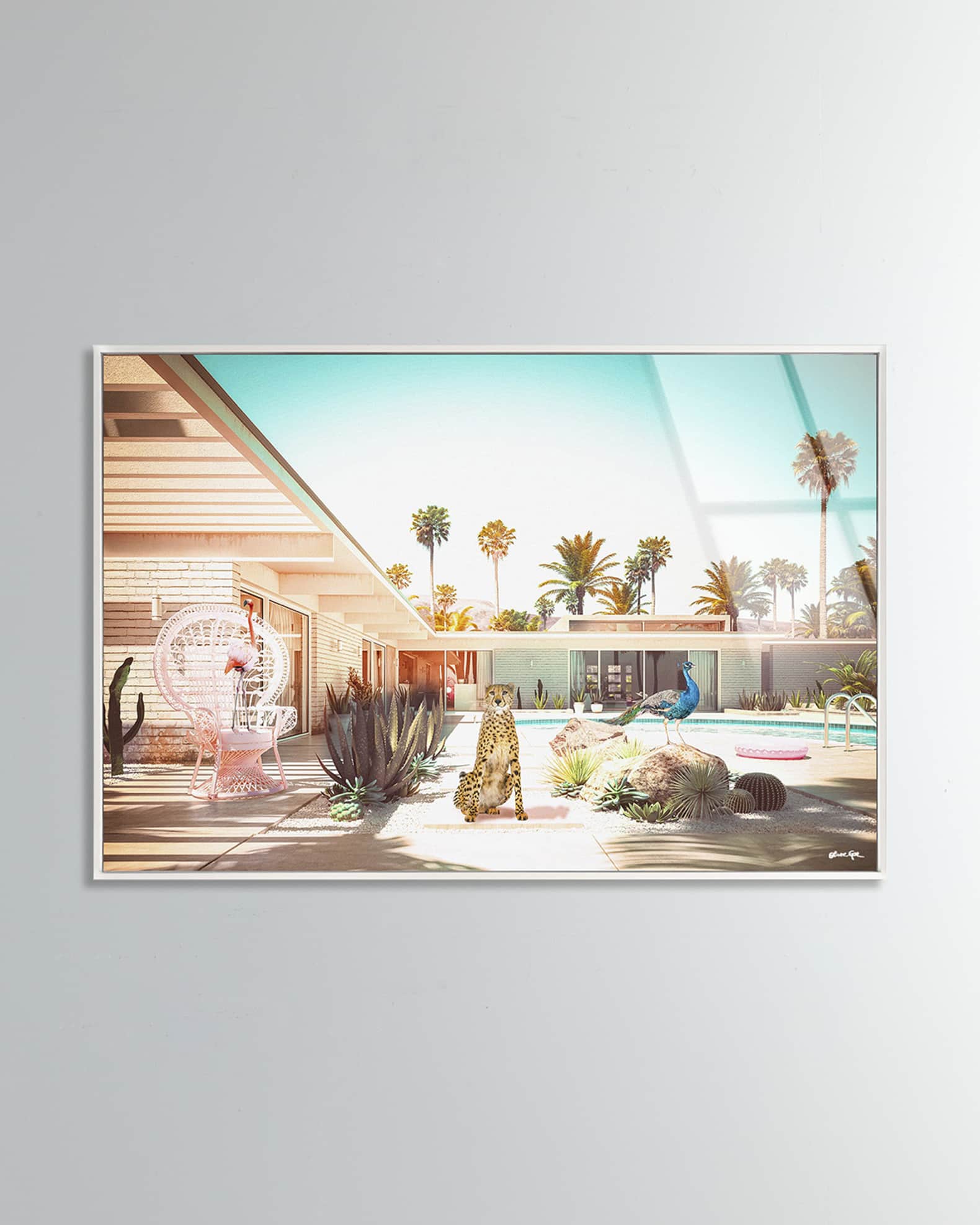 The Oliver Gal Artist Co. Palm Springs Dream Framed Acrylic Print ...