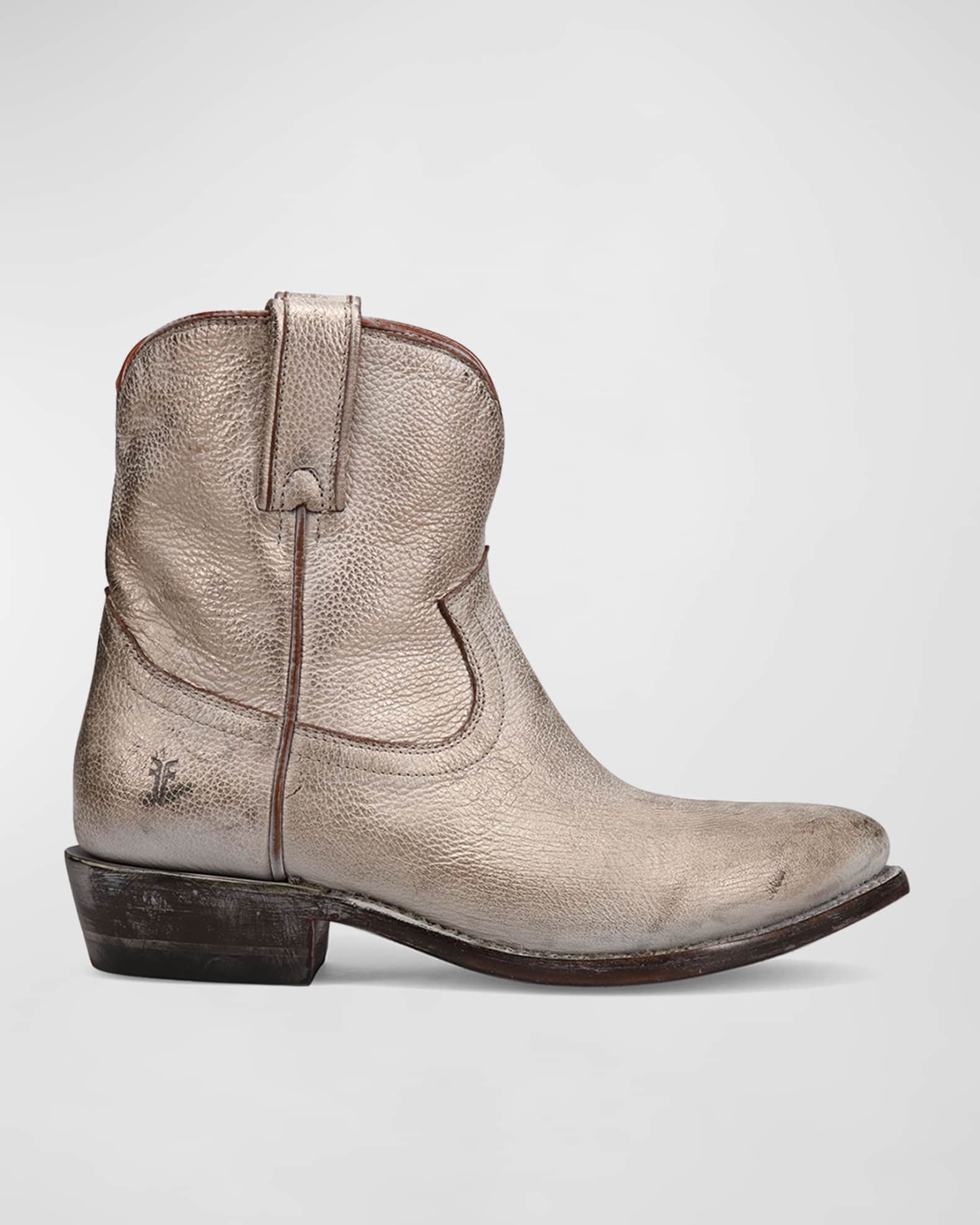Frye Billy Leather Short Western Boots | Neiman Marcus