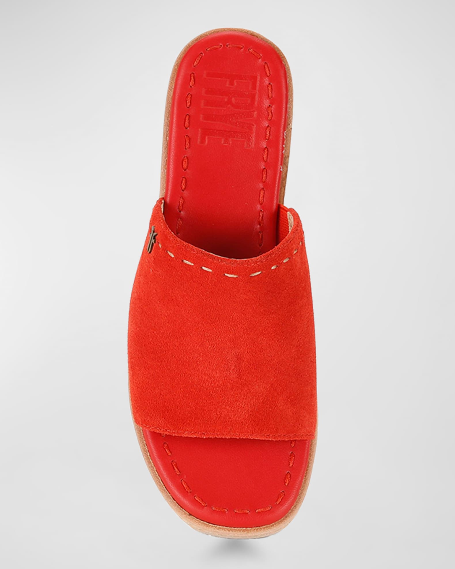 Frye Hazel Suede Slide Clog Sandals | Neiman Marcus