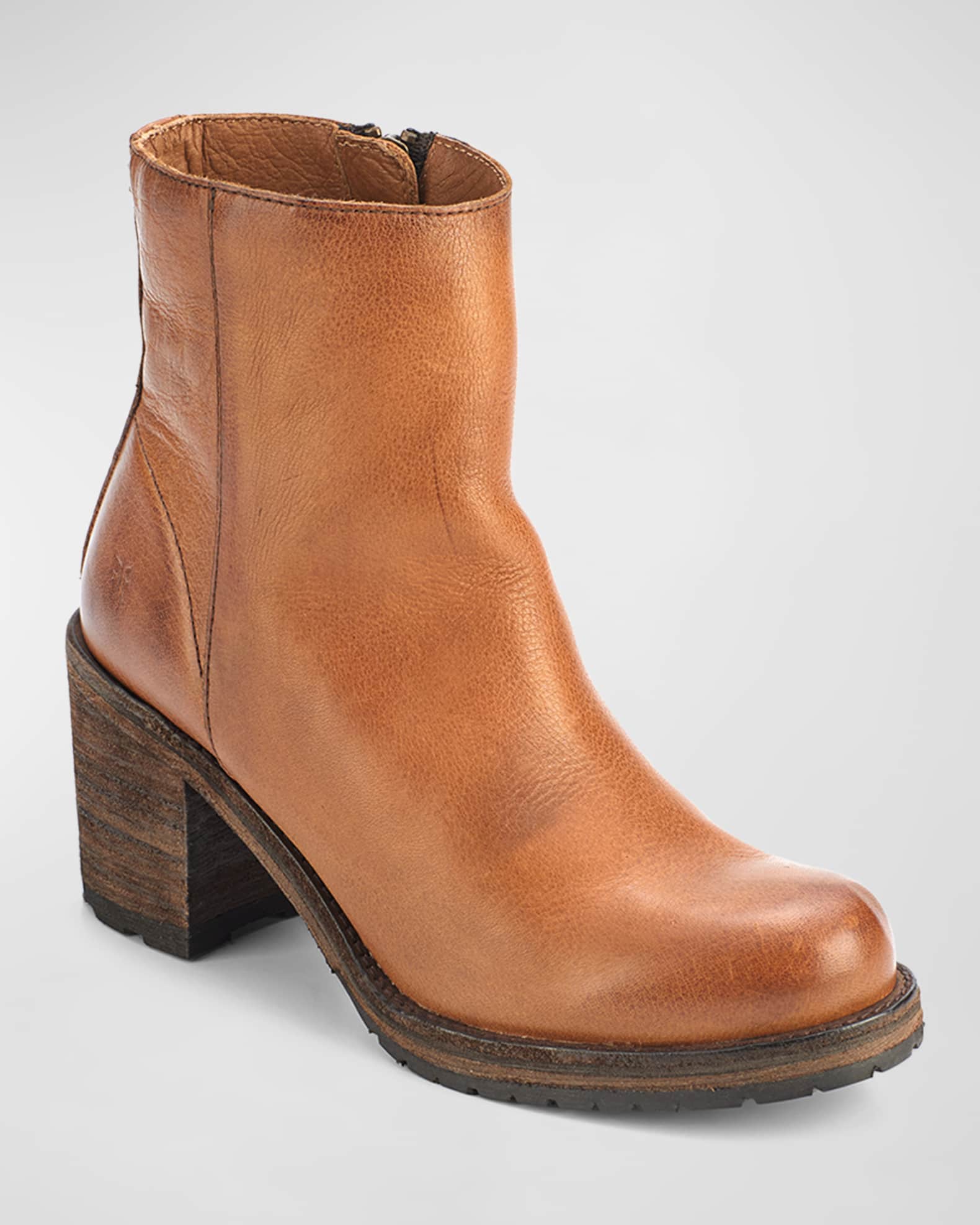 Frye Karen Classic Leather Ankle Booties | Neiman Marcus