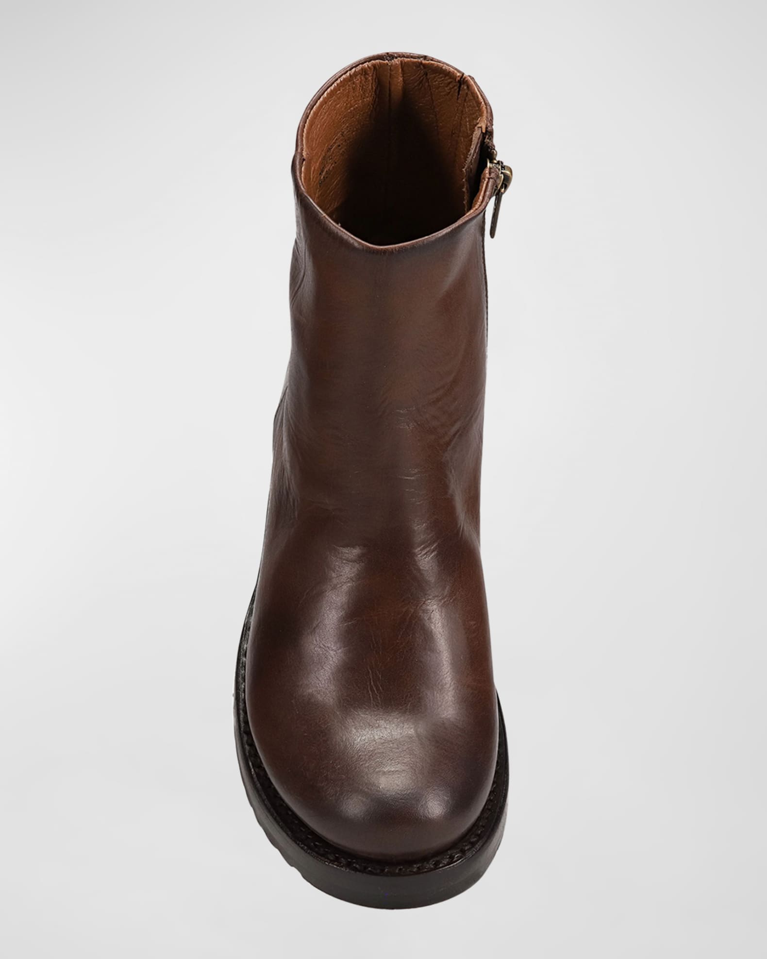 Frye Veronica Leather Zip Booties | Neiman Marcus