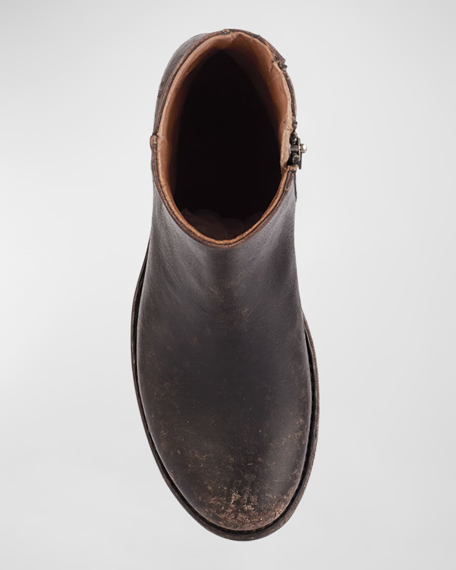 Frye Veronica Leather Zip Booties | Neiman Marcus