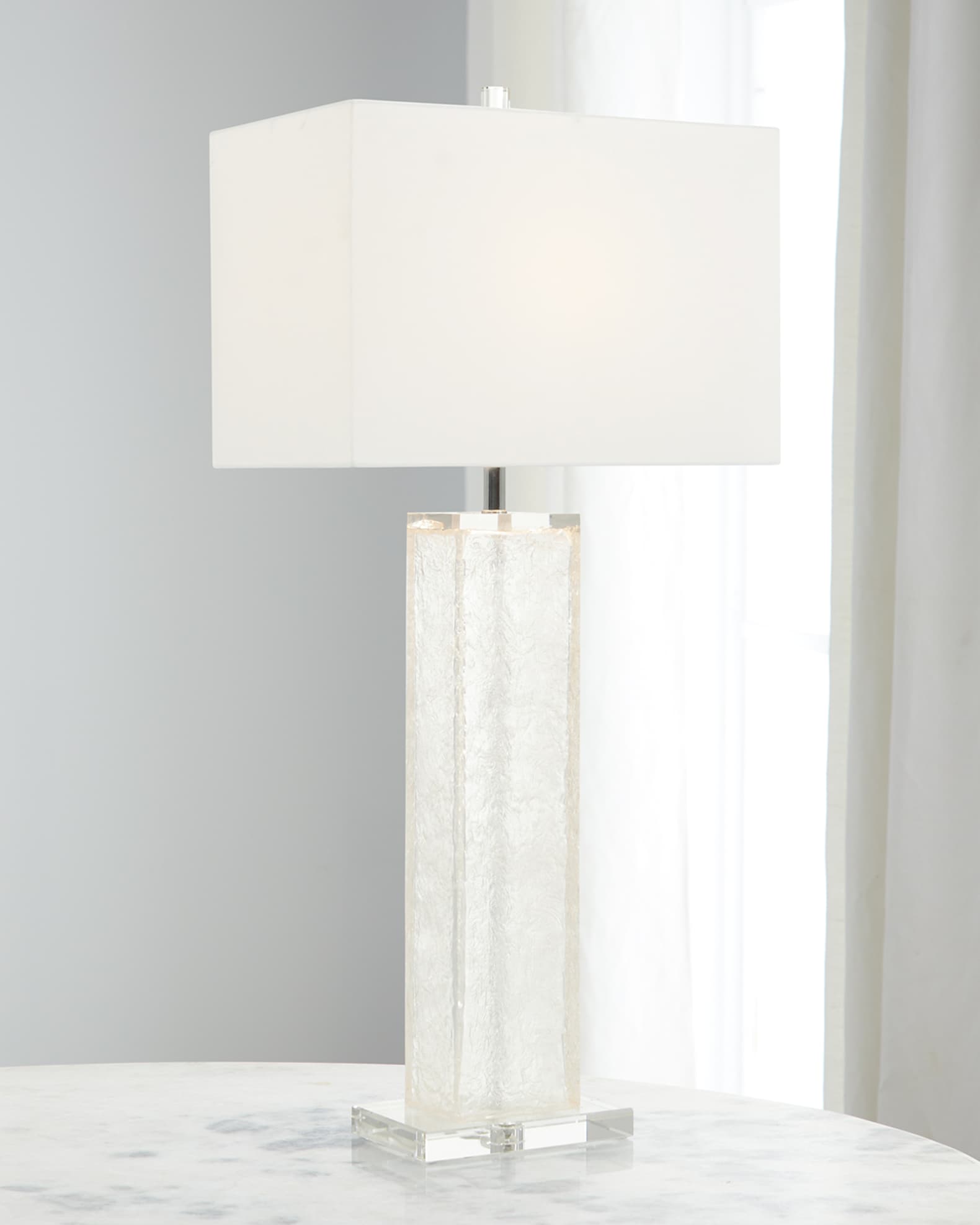 John-Richard Collection Ice Table Lamp | Neiman Marcus