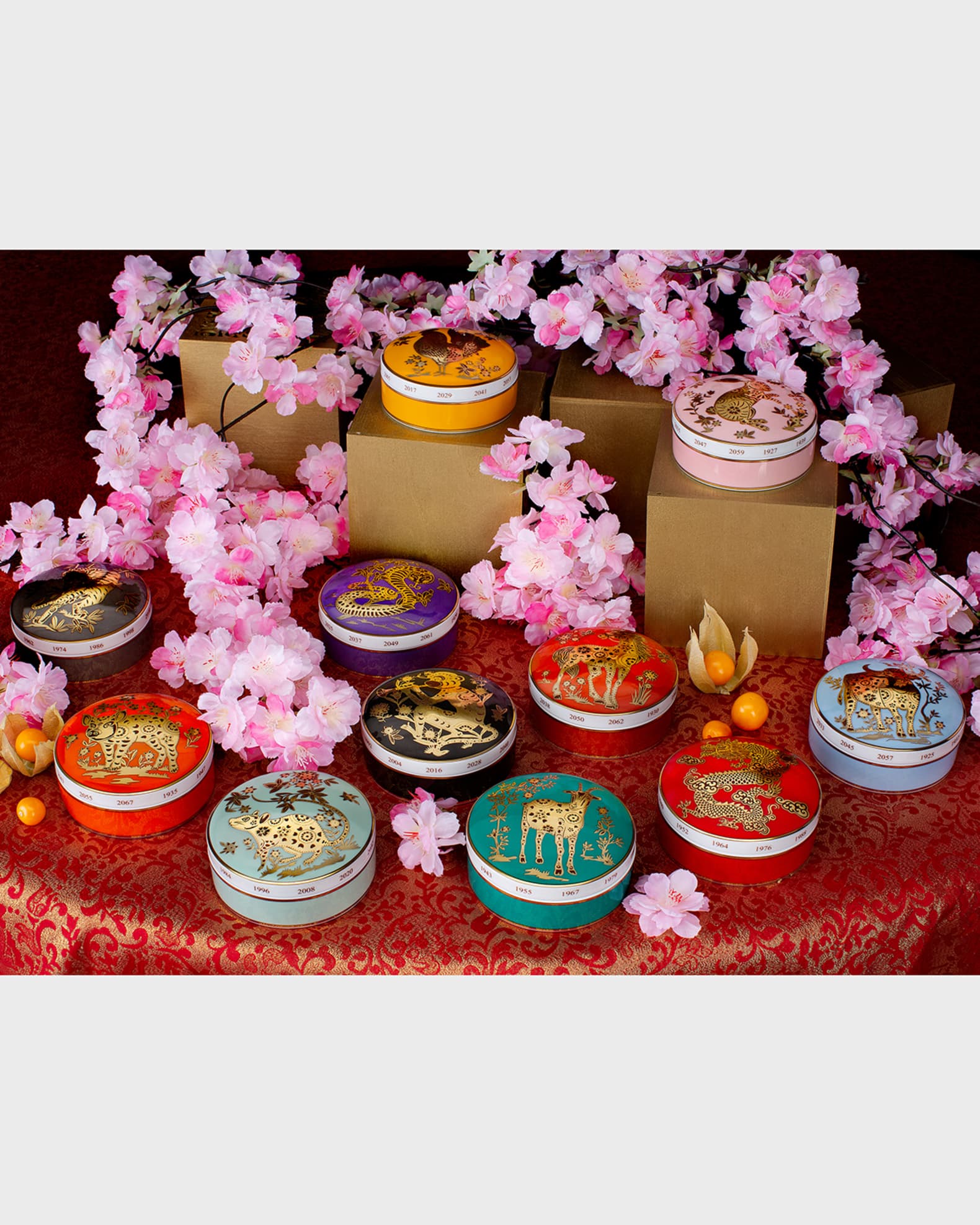 Vista Alegre Large Round Dragon Box | Neiman Marcus