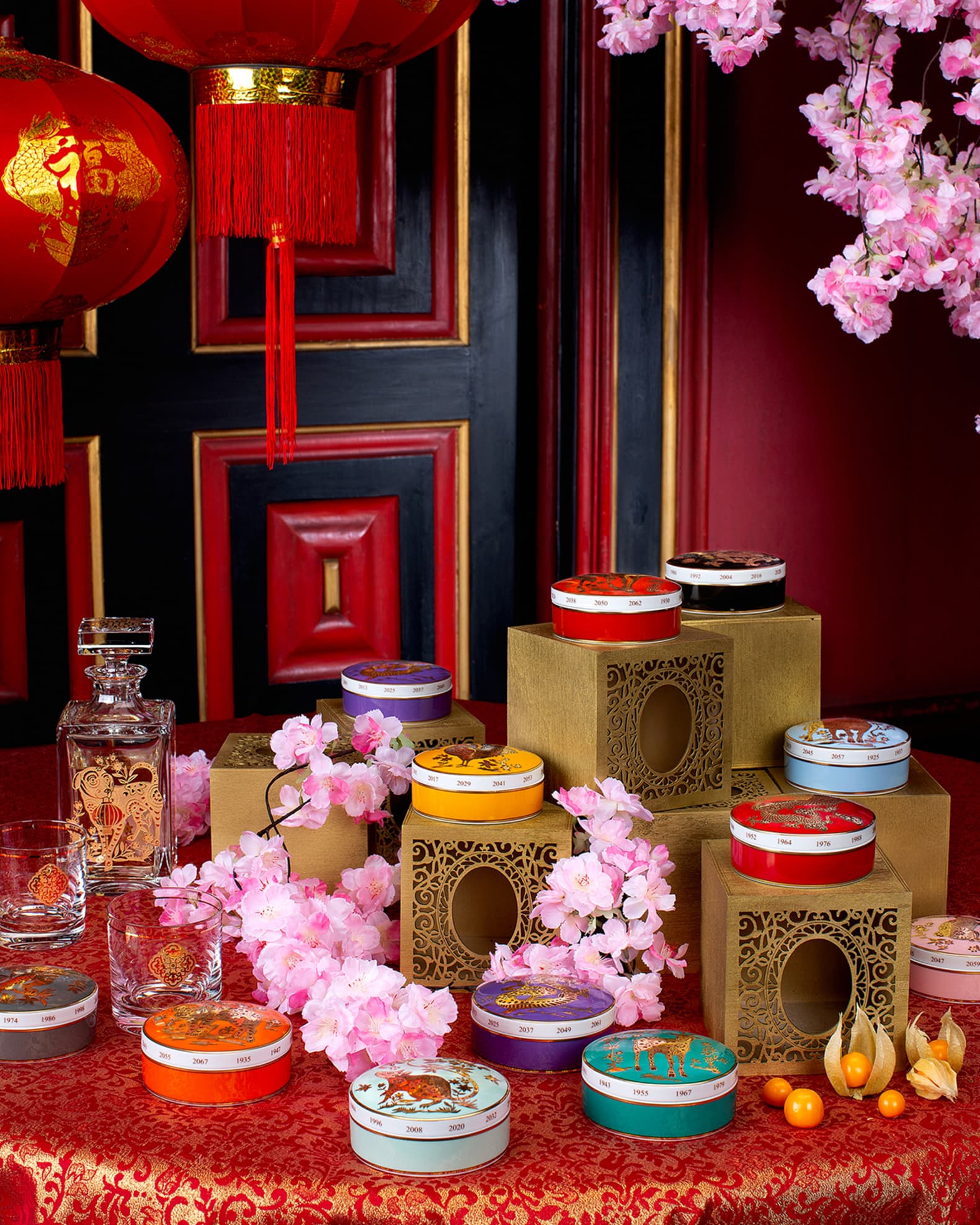 Vista Alegre Large Round Dragon Box | Neiman Marcus