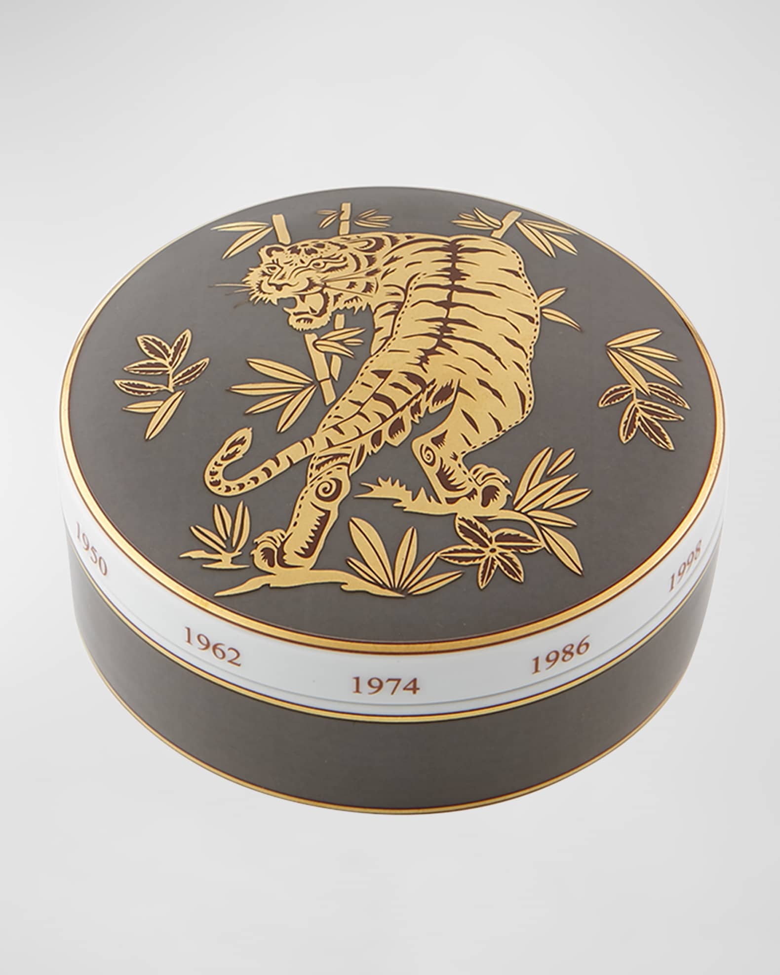 Vista Alegre Large Round Tiger Box | Neiman Marcus