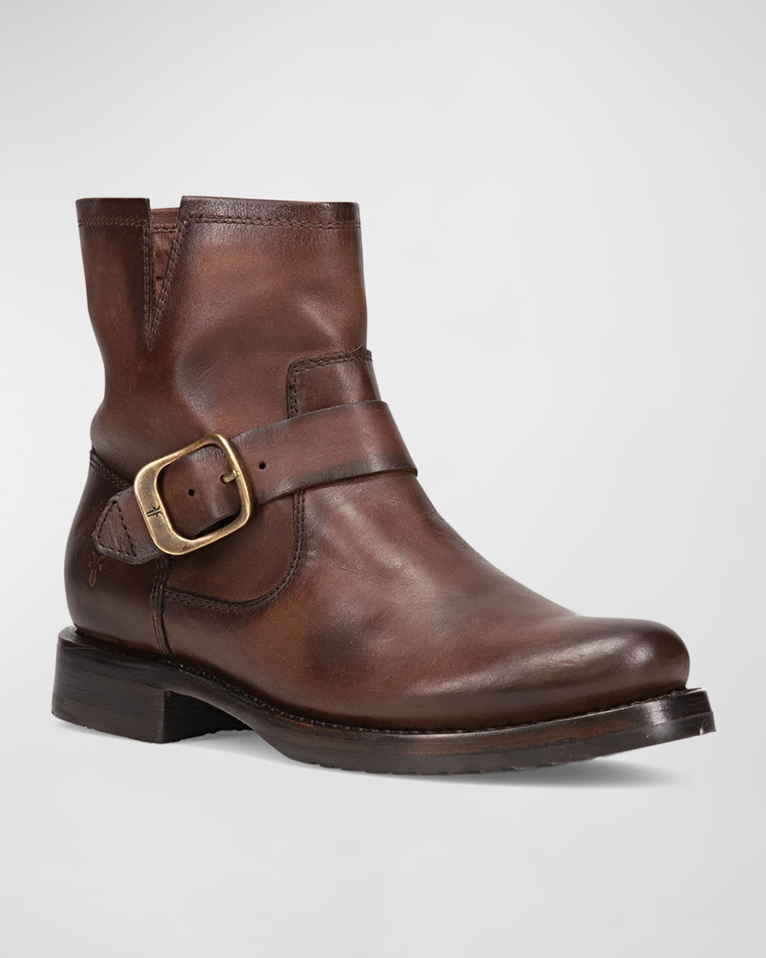 Frye Veronica Leather Booties | Neiman Marcus