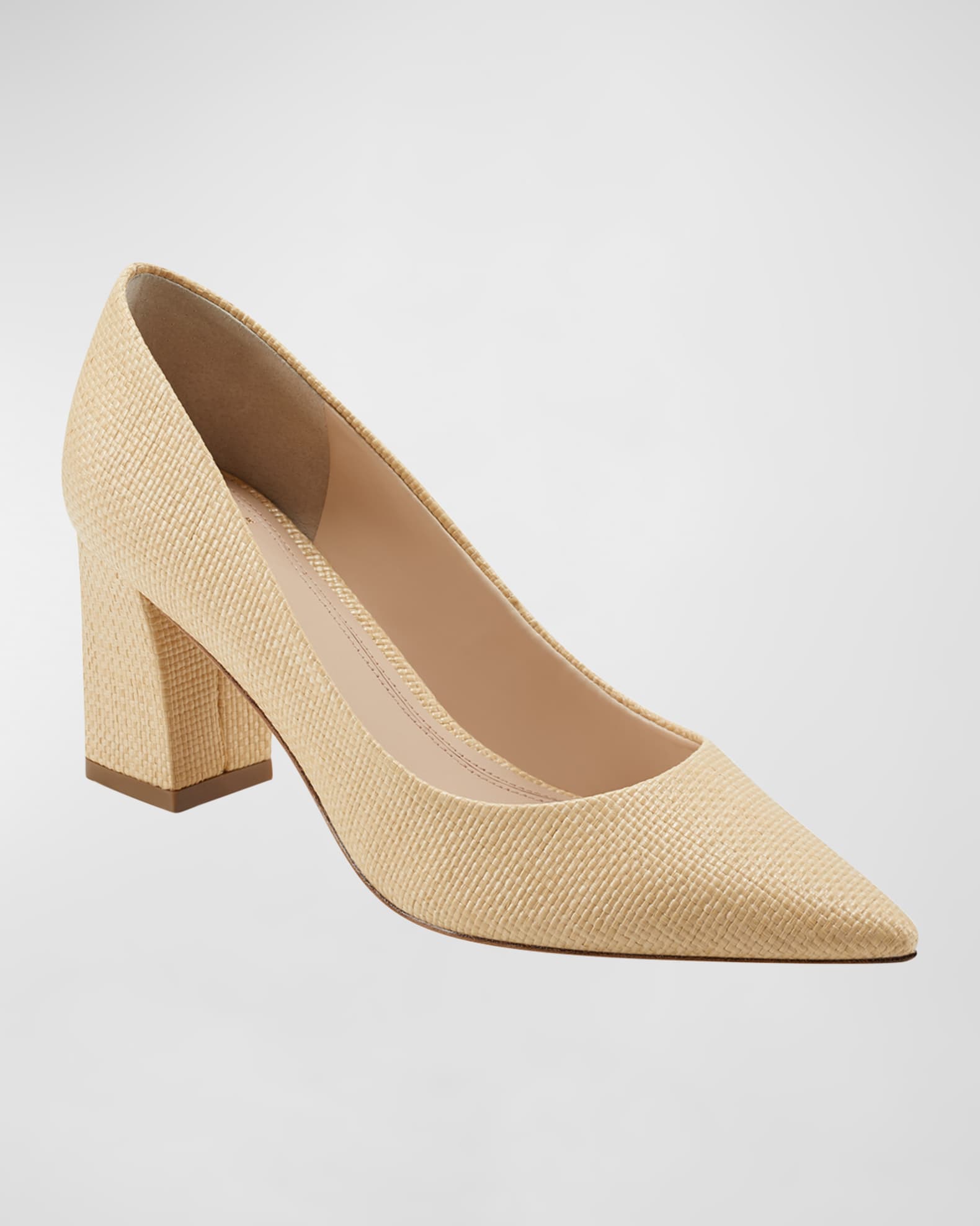 Marc Fisher LTD Zala Classic Block-Heel Pumps | Neiman Marcus