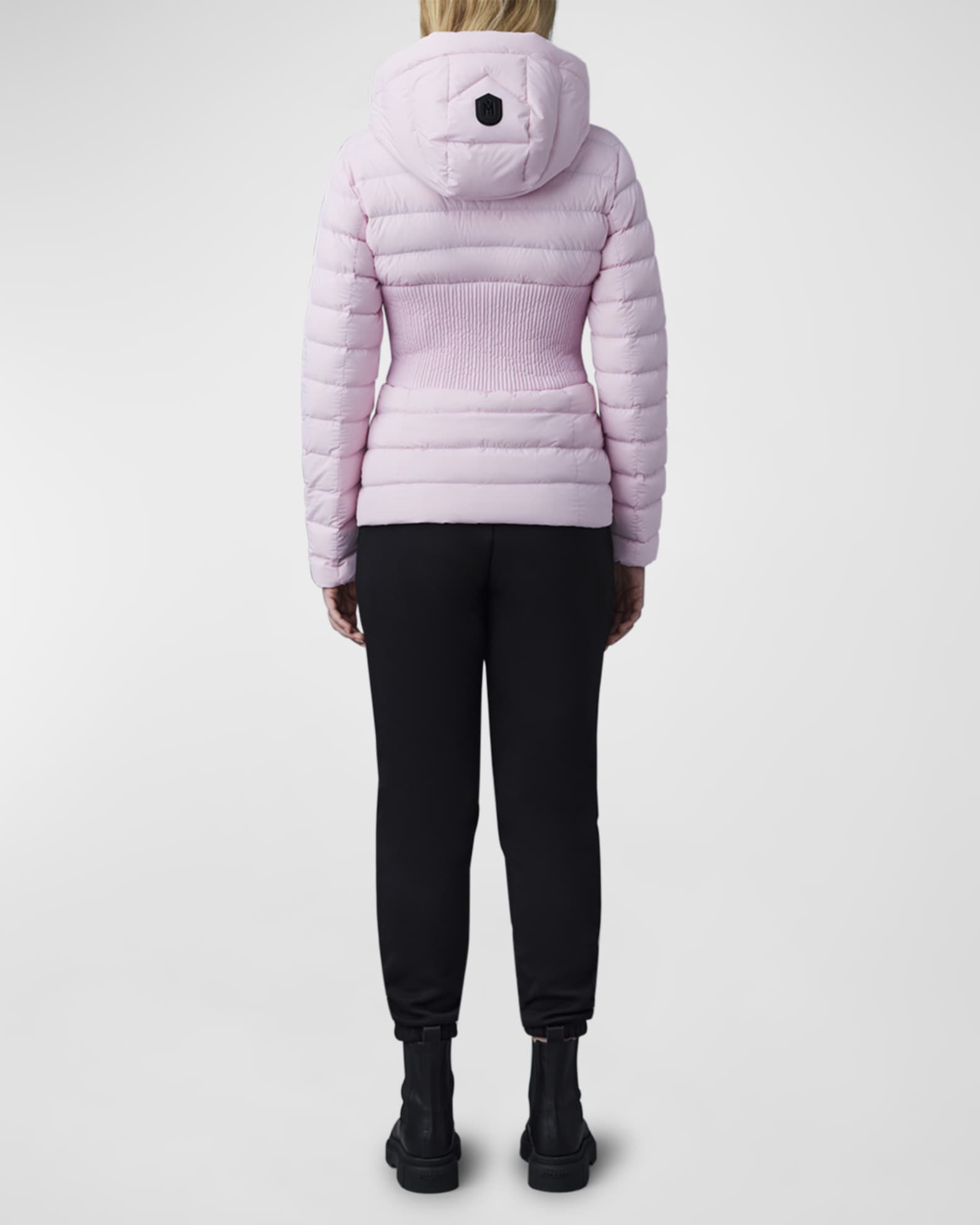 Mackage Michi Fitted Down Puffer Jacket with Removable Hood | Neiman Marcus