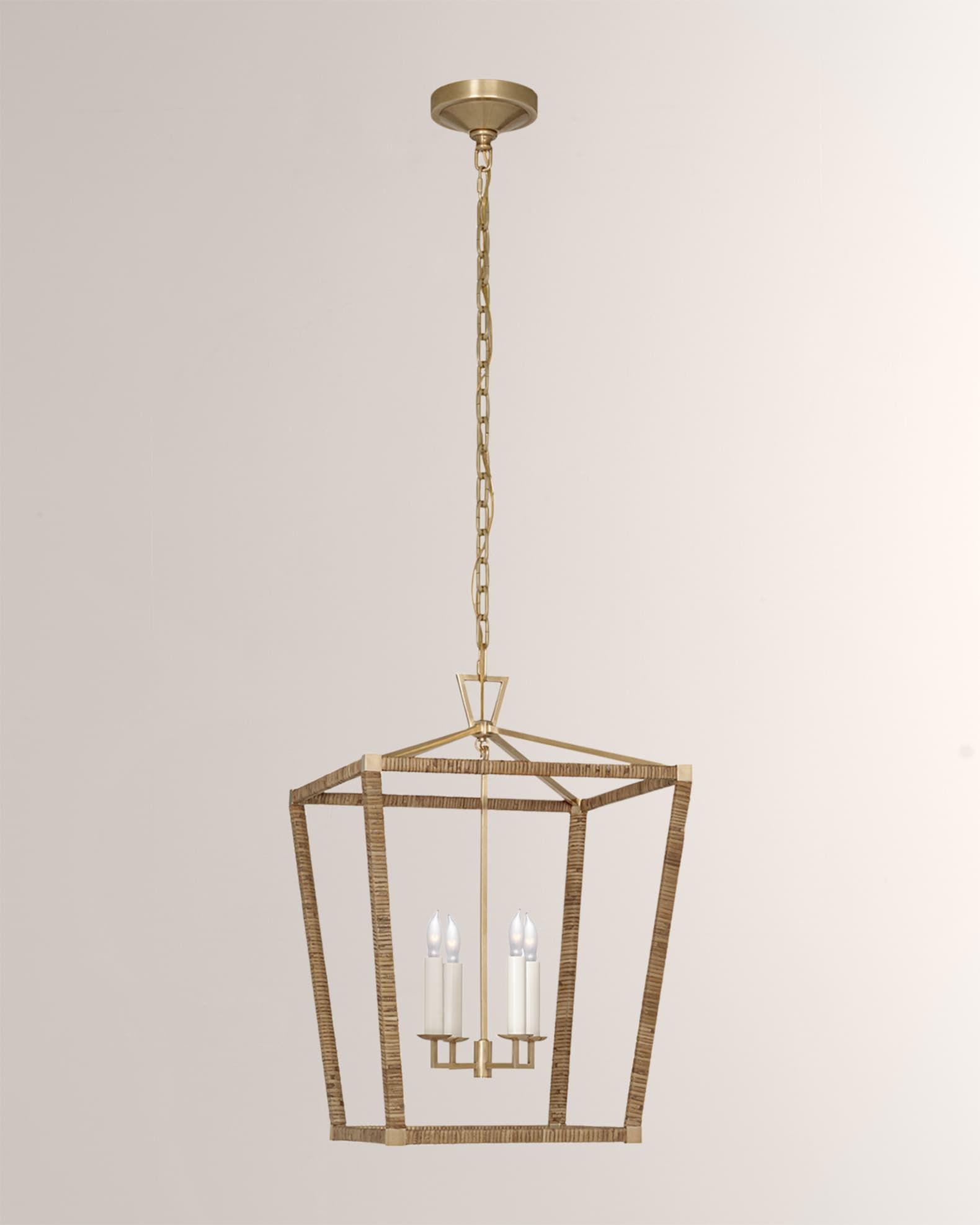 Visual Comfort Signature Darlana Medium Rattan Wrapped Lantern by ...