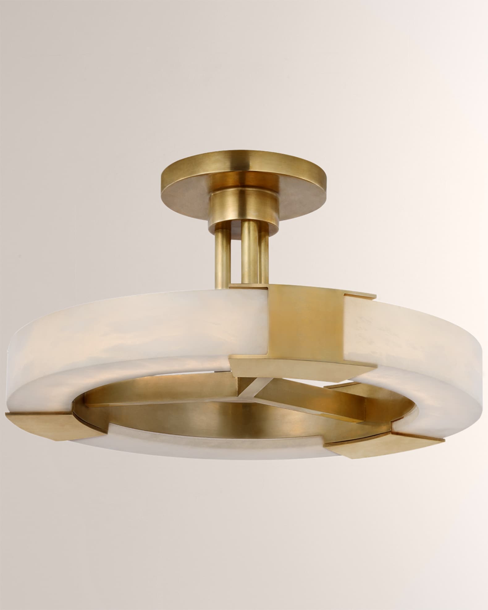 Visual Comfort Signature Covet Medium Ring Semi-Flush Mount by Julie ...