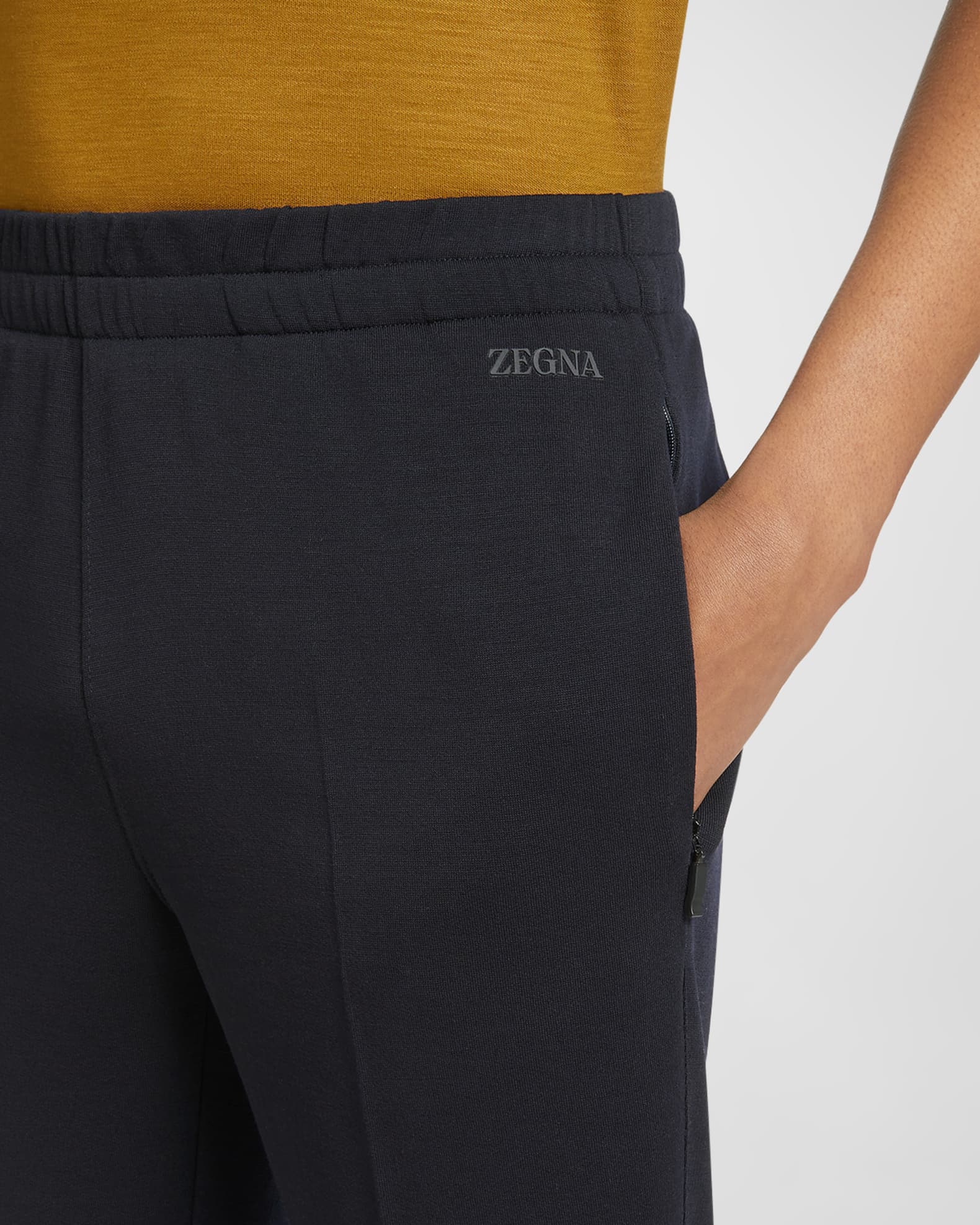 ZEGNA Men's Merino Wool Tech Sweatpants | Neiman Marcus