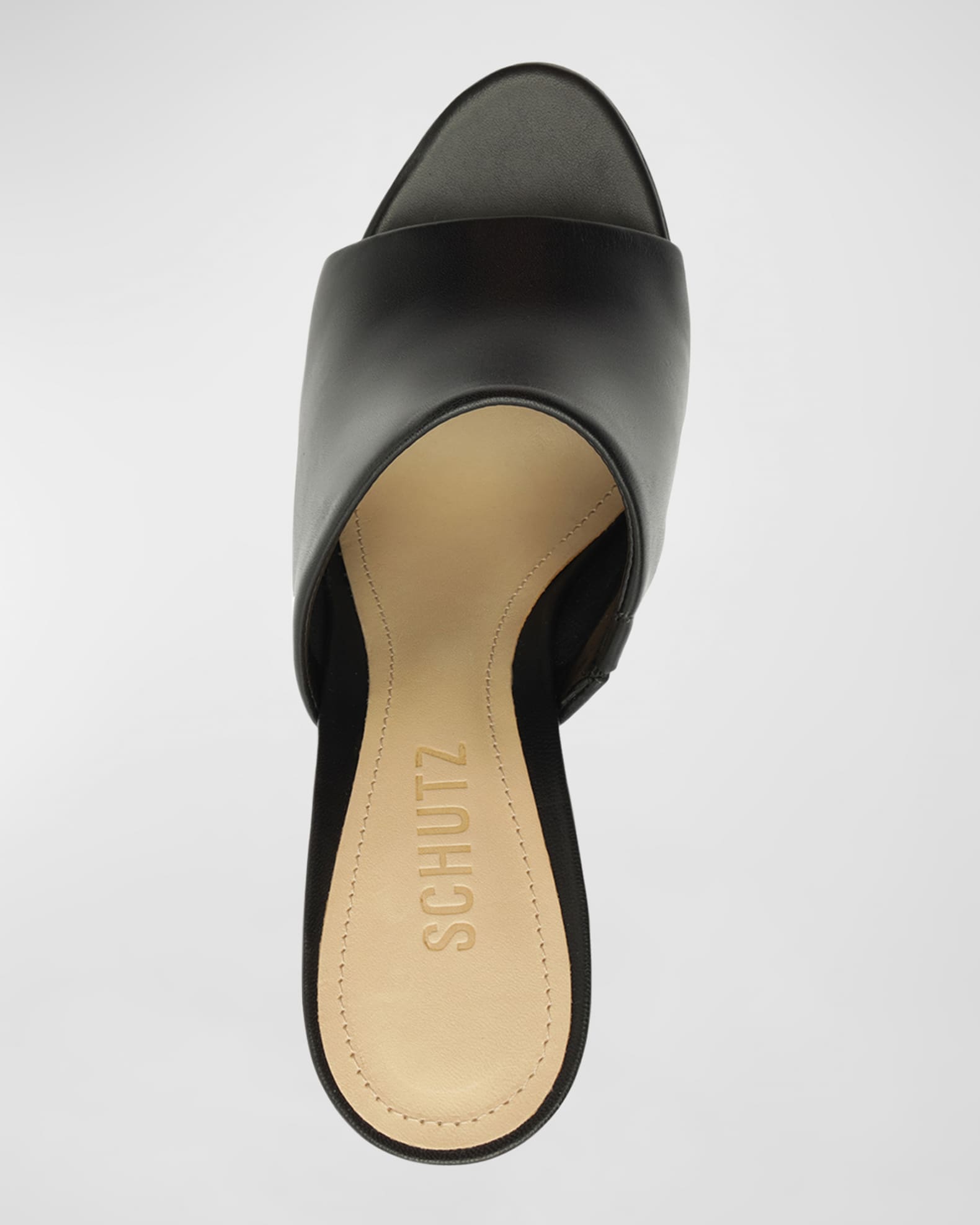 Schutz Lucy Casual Nappa Leather Wedge Sandals | Neiman Marcus