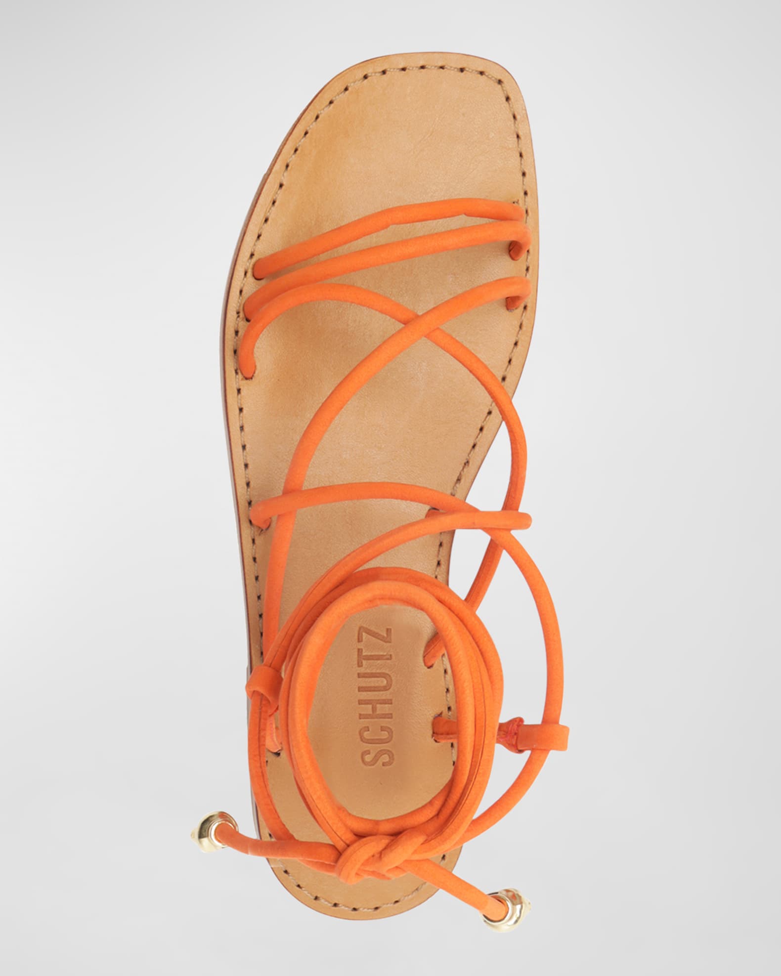 Schutz Magdalena Ankle-Tie Sandals | Neiman Marcus