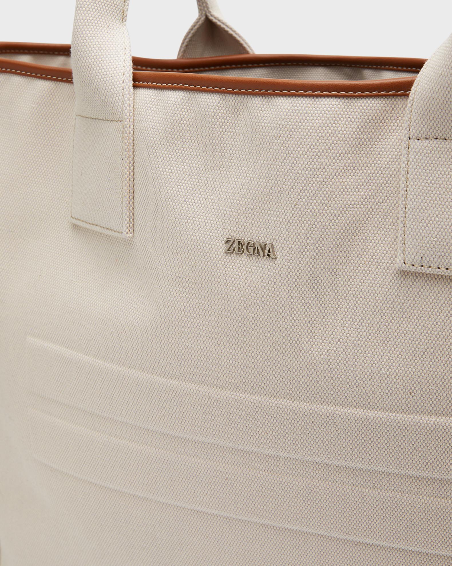 ZEGNA Men's Borsa Da Canvas Shopping Tote Bag | Neiman Marcus
