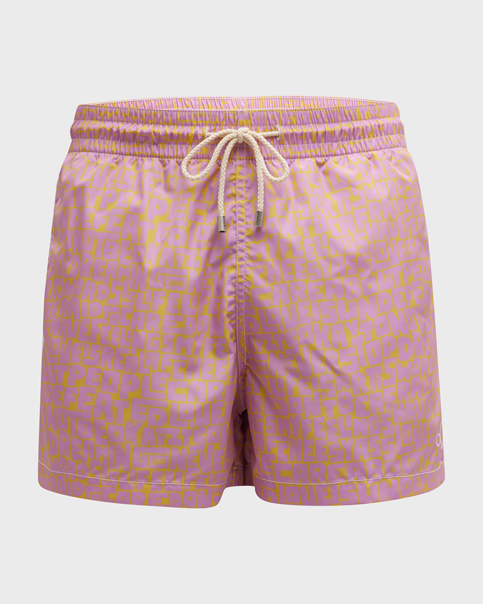 ARRELS x Timothy Goodman Men's Never Stop Dreaming Swim Trunks | Neiman ...