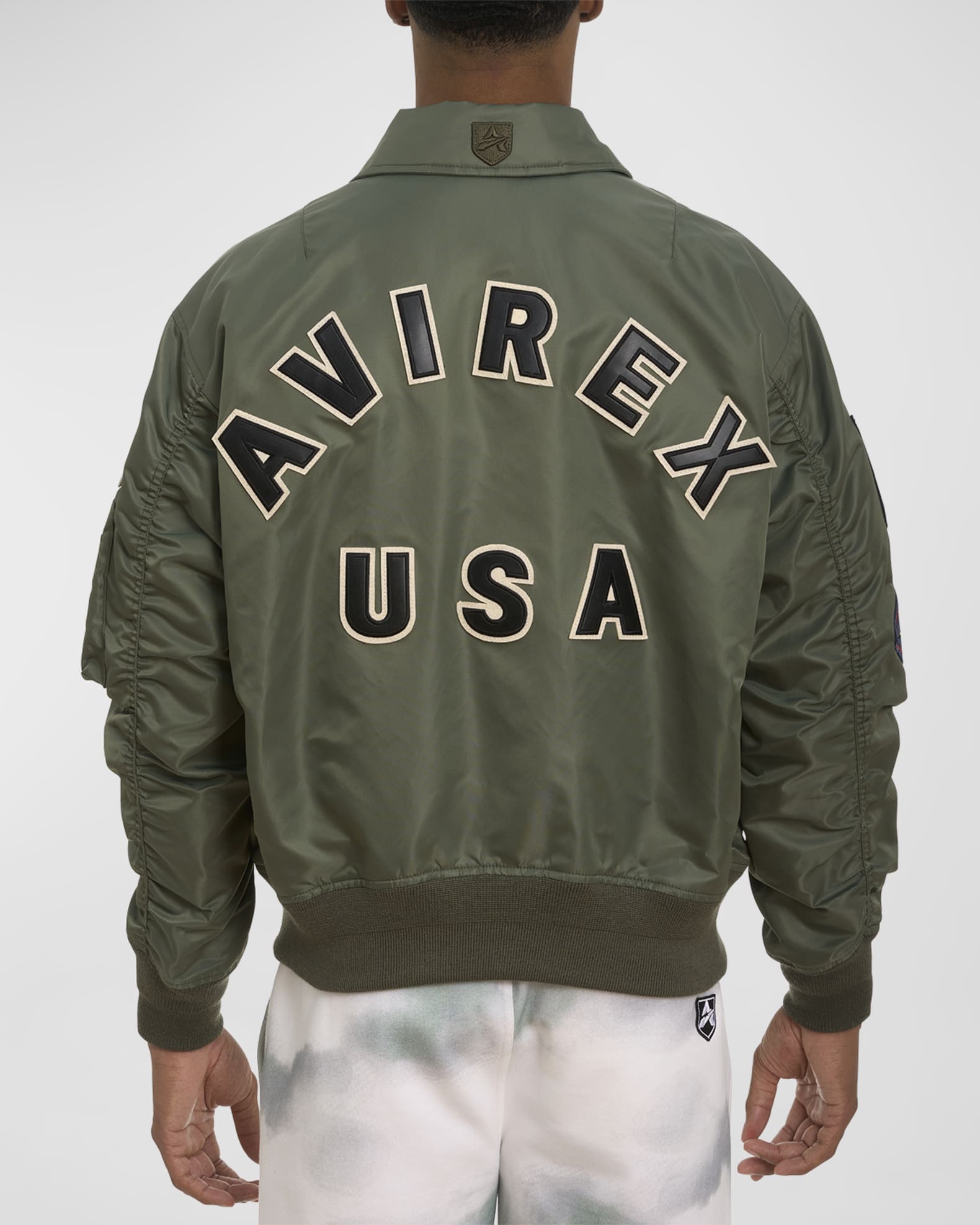 AVIREX Men's CWU Satin Flight Jacket | Neiman Marcus