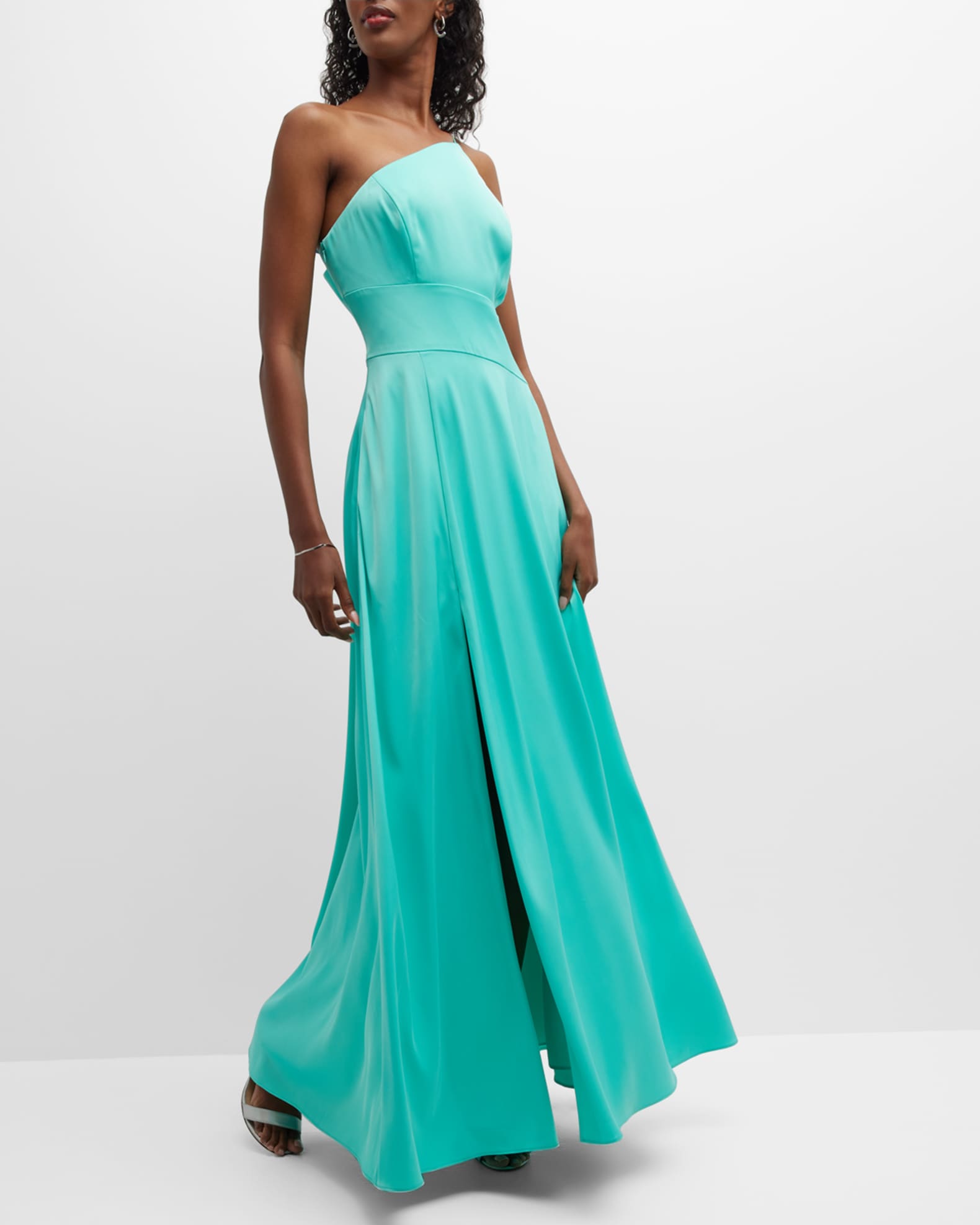 Liv Foster One-Shoulder Cutout Gown | Neiman Marcus