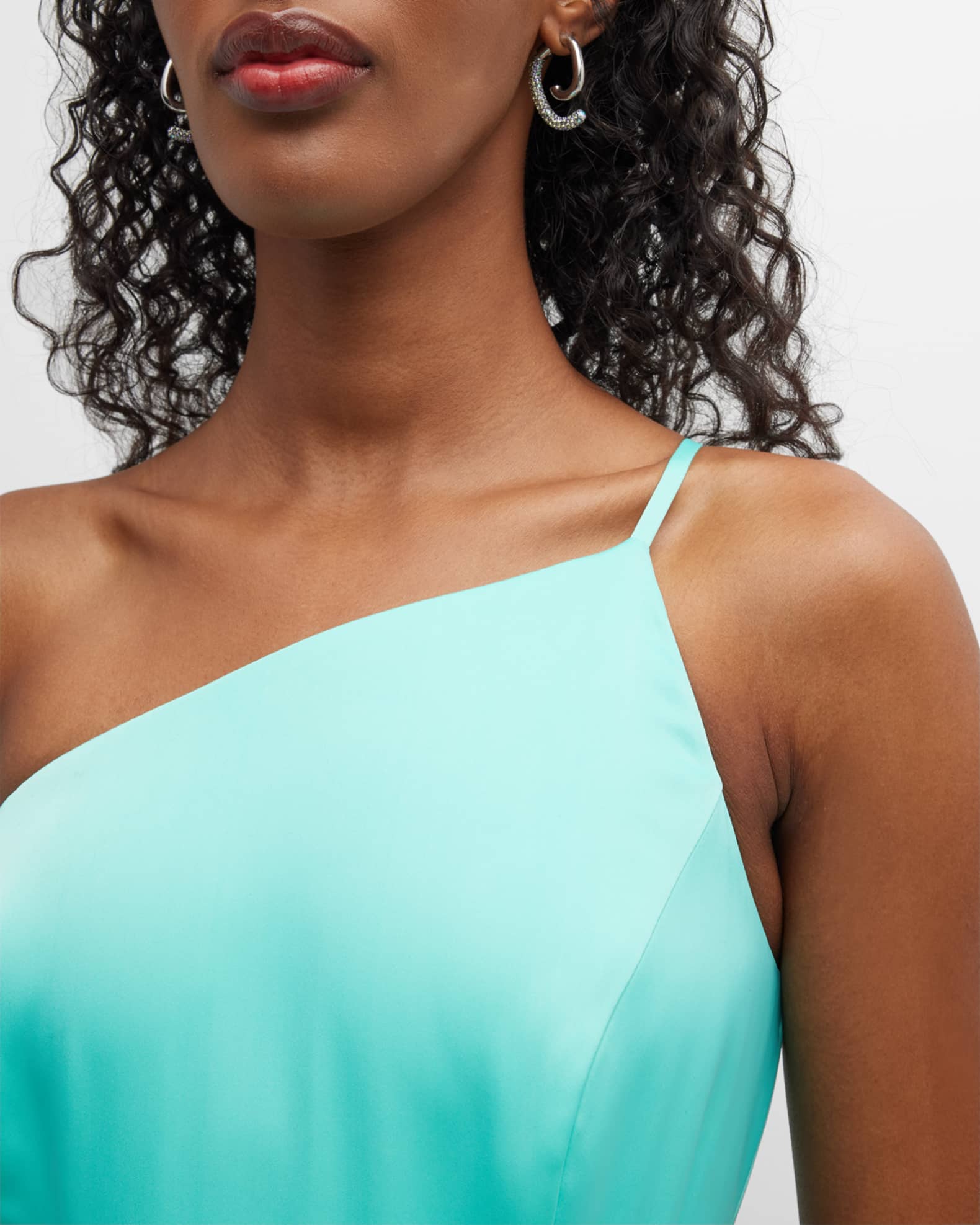 Liv Foster One-Shoulder Cutout Gown | Neiman Marcus