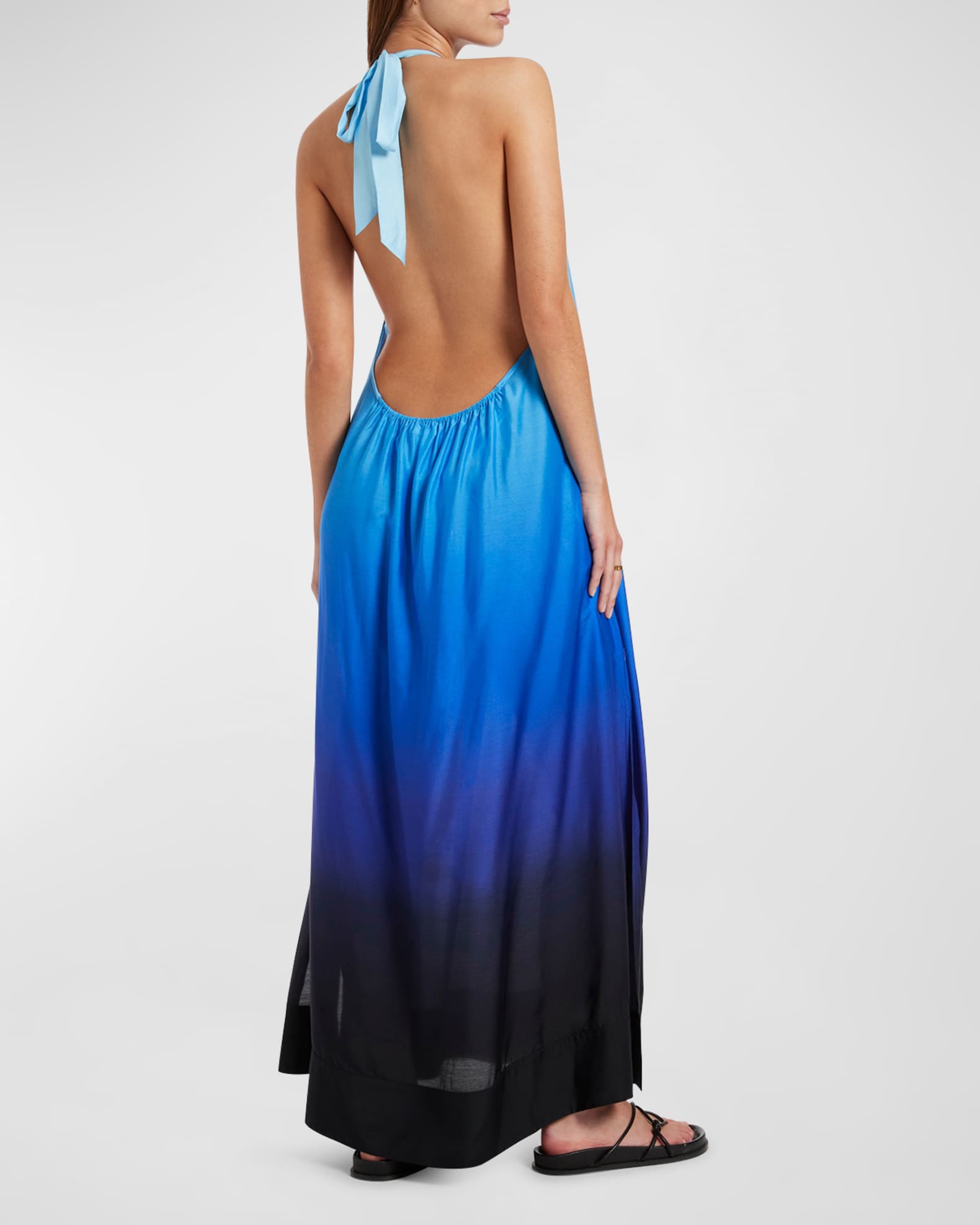 Jets Australia Oia Sunset Halter Maxi Dress Neiman Marcus