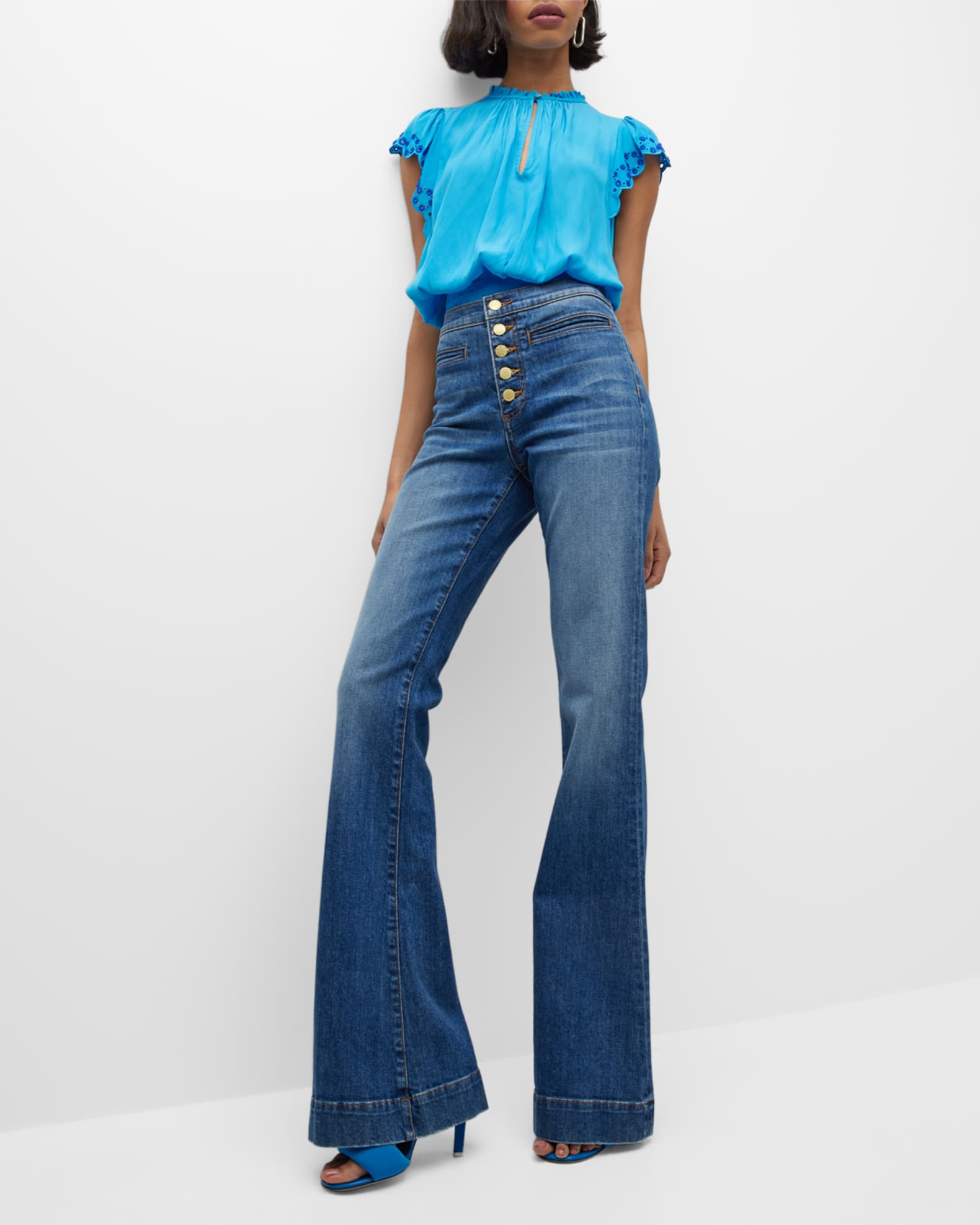 Ramy Brook Beatrix Flare Jeans | Neiman Marcus