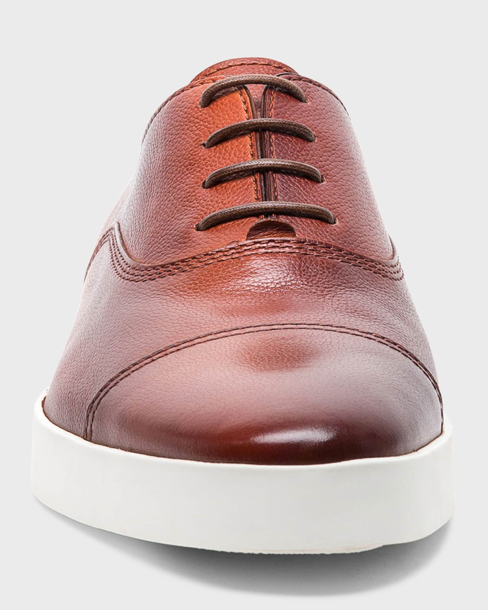 Santoni Men's Atlantis Leather Lace Up Oxfords | Neiman Marcus