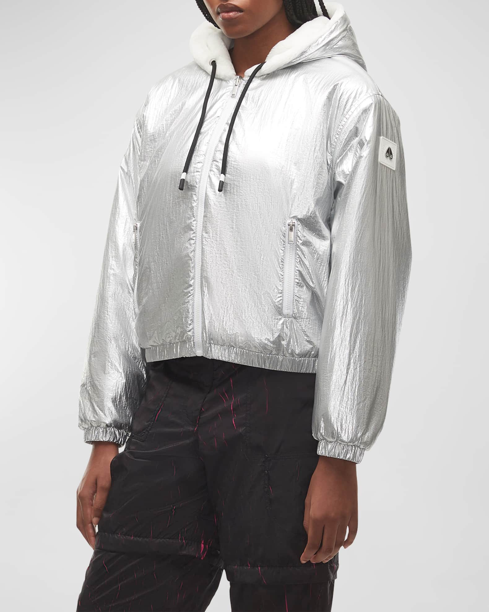 Moose Knuckles Eaton Reversible Metallic Bunny | Neiman Marcus