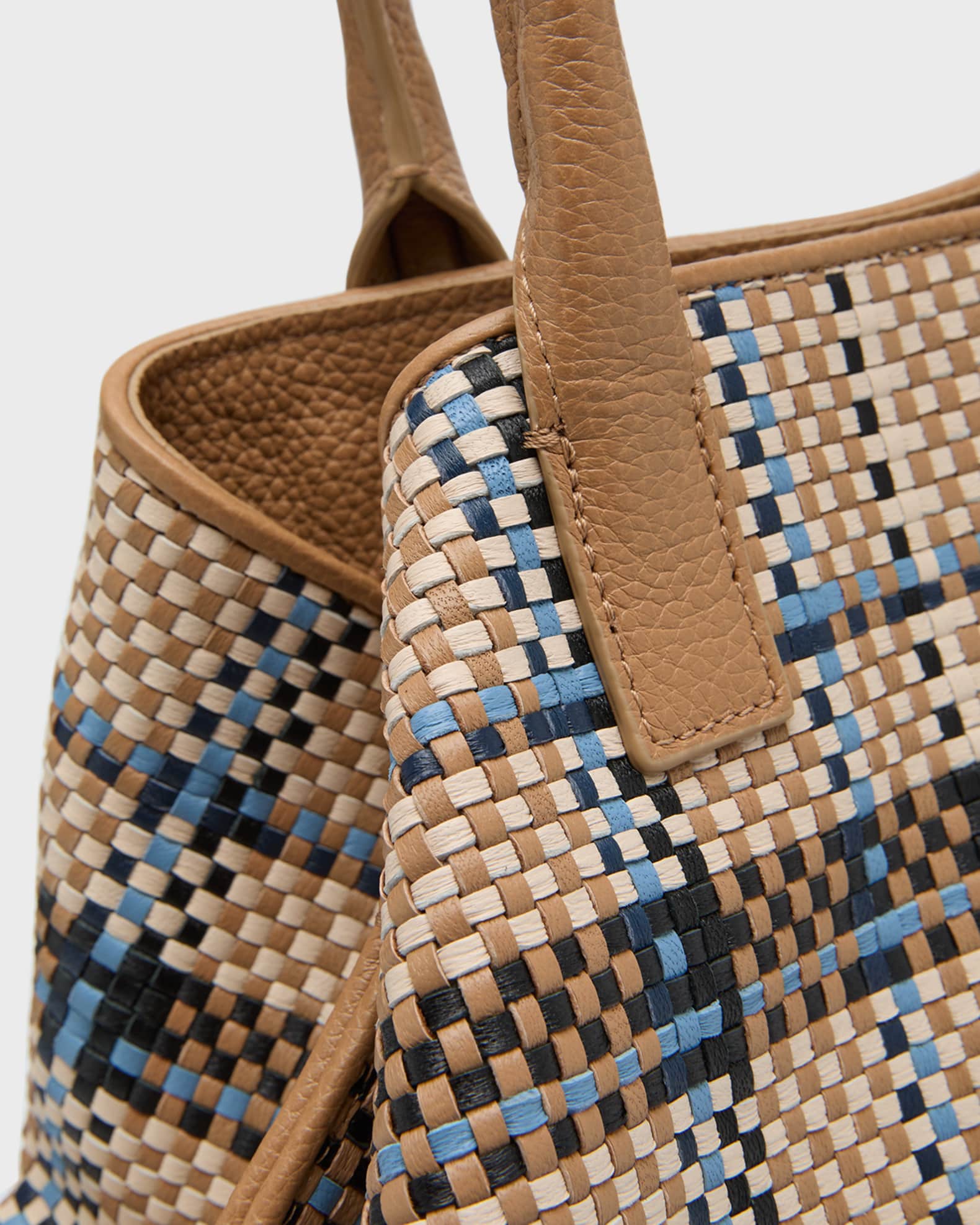 Akris Ai Small Braided Leather Top-Handle Bag | Neiman Marcus