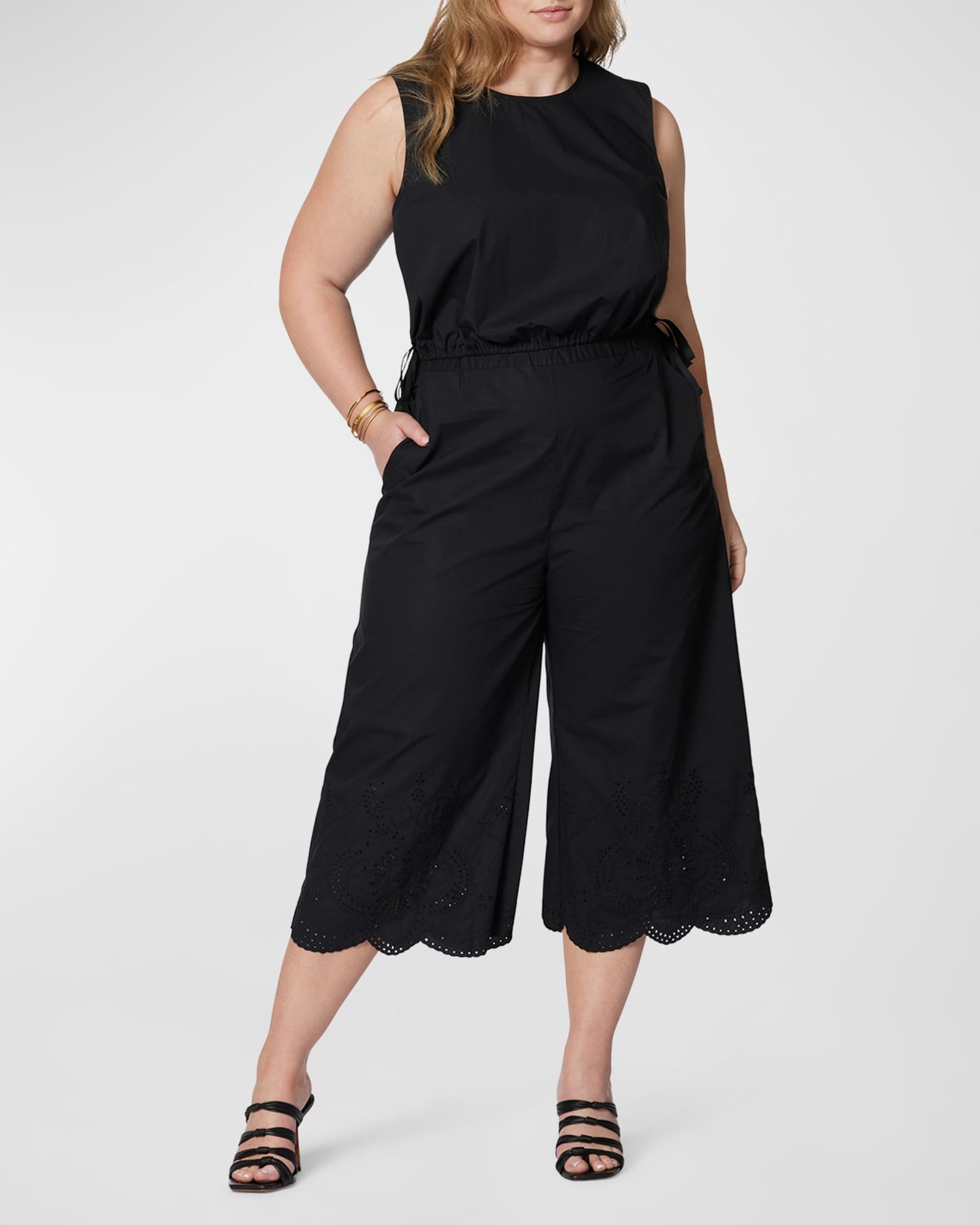 Joie Plus Size Florence Wide Leg Eyelet Pants Neiman Marcus