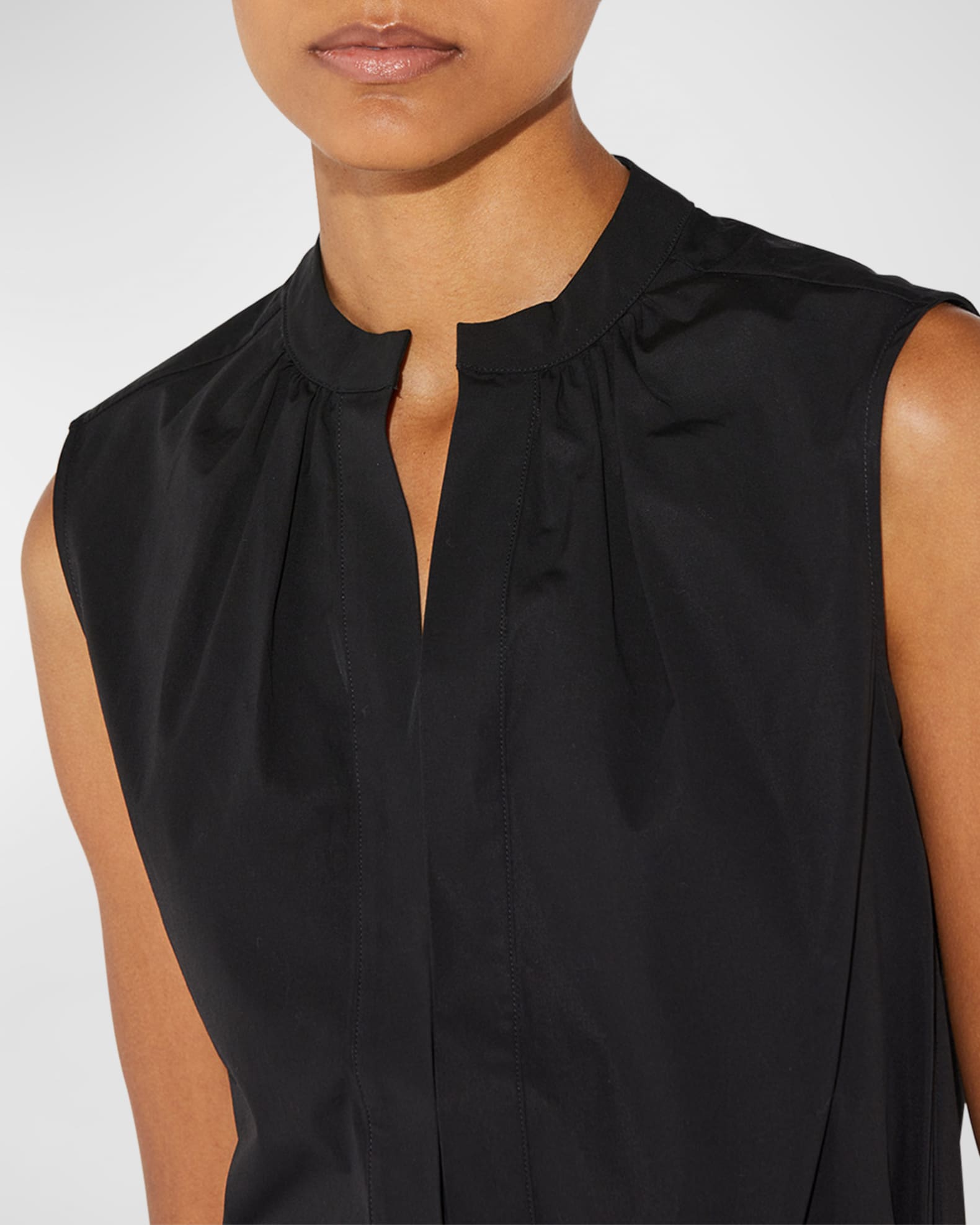 CALLAS Milano Sleeveless Poplin Top | Neiman Marcus
