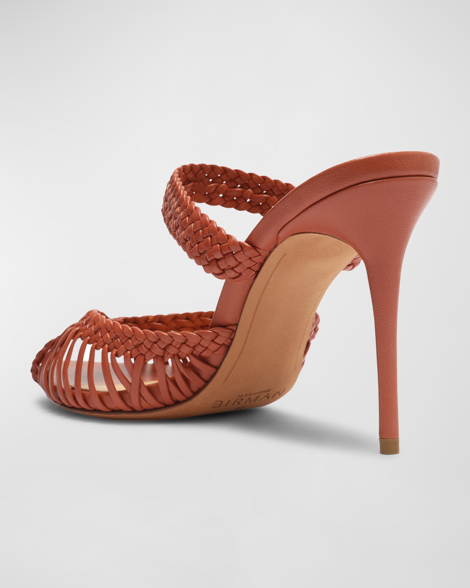 Alexandre Birman Agatha Braided Stiletto Mule Sandals | Neiman Marcus