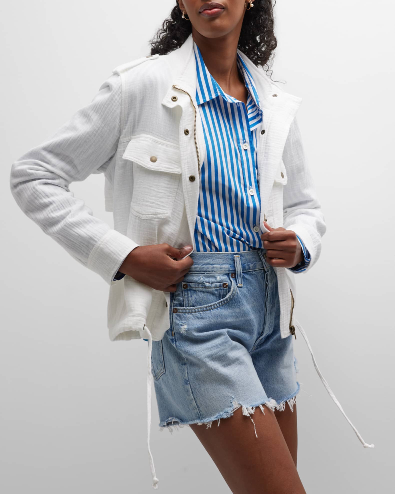 Rails Collins Gauze Jacket | Neiman Marcus