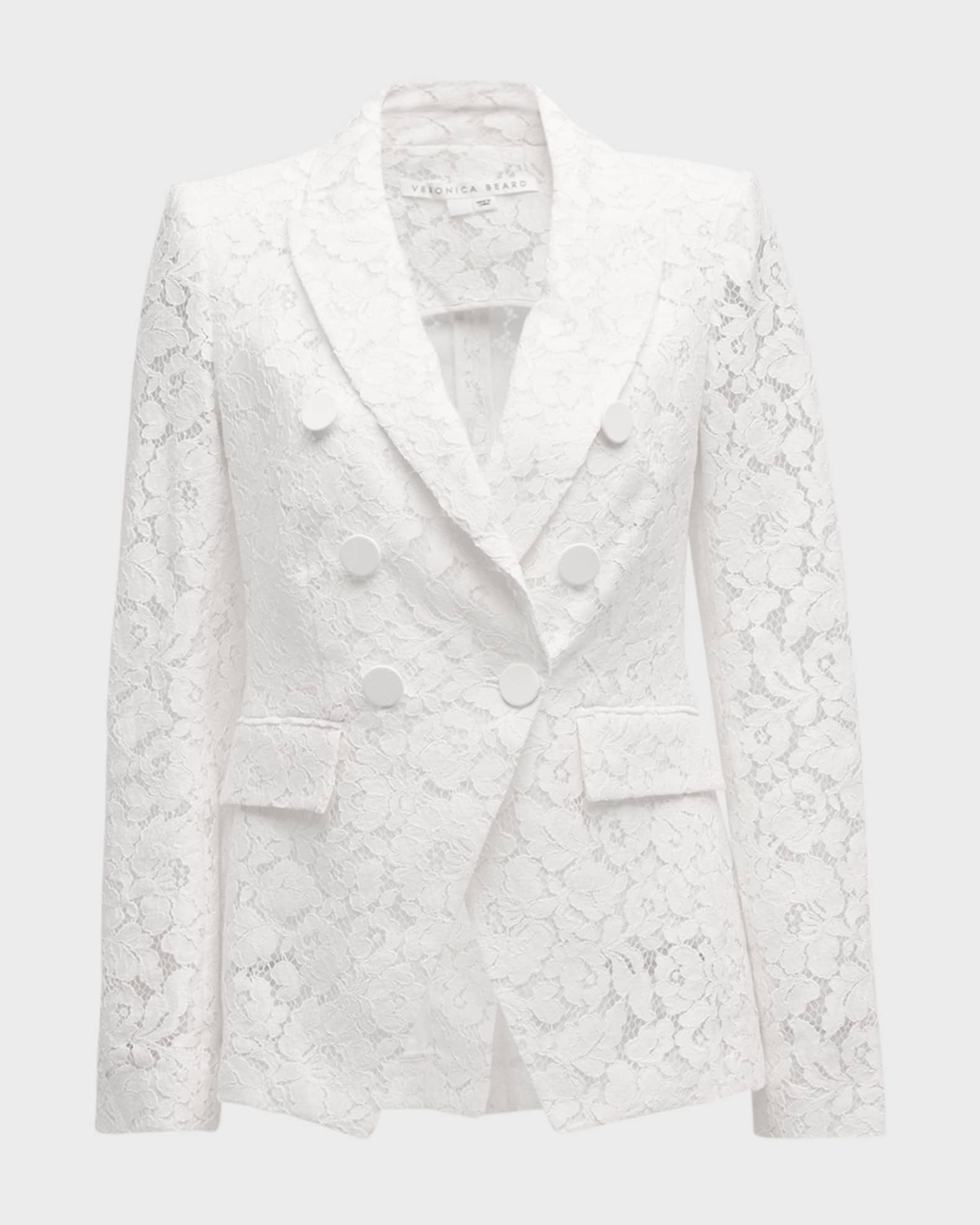 Veronica Beard Miller Lace Dickey Jacket | Neiman Marcus