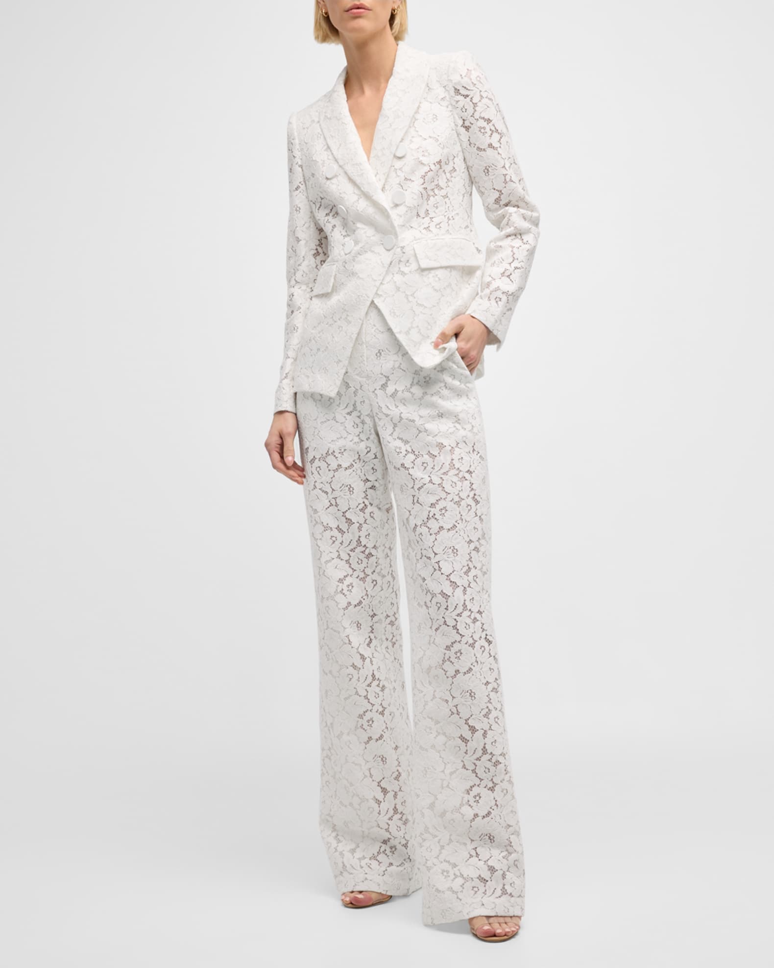 Veronica Beard Miller Lace Dickey Jacket | Neiman Marcus
