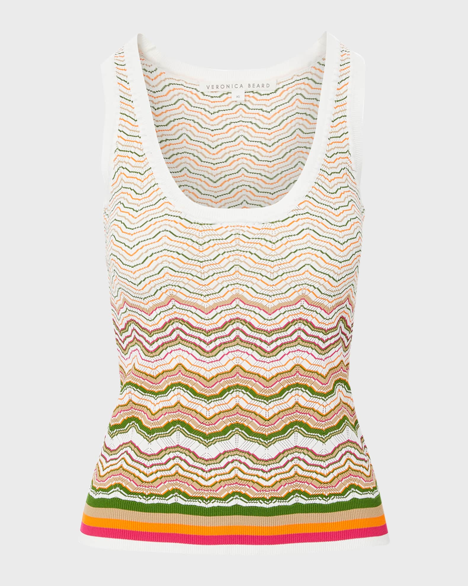 Veronica Beard Nabella Knit Wavy Tank | Neiman Marcus