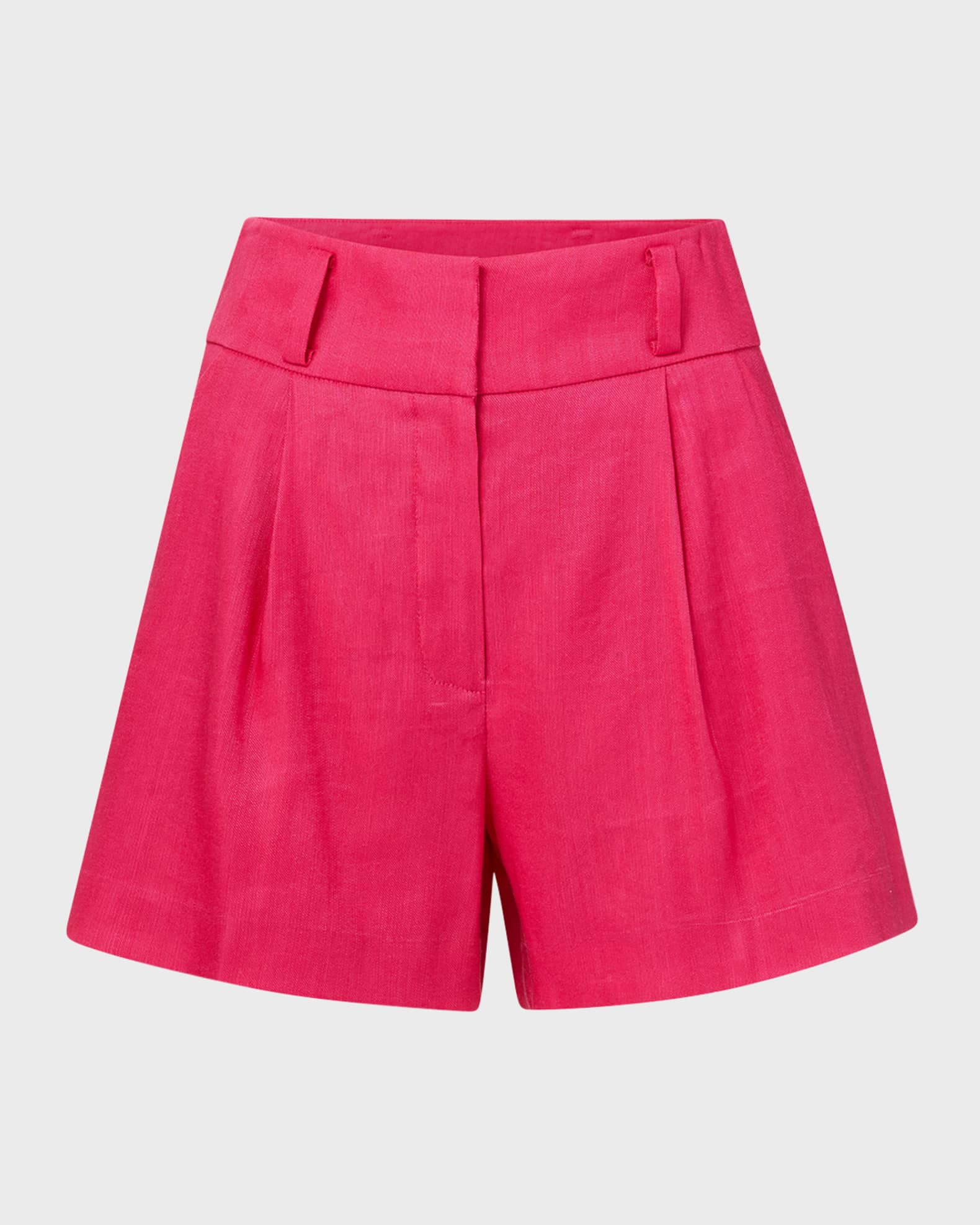 Veronica Beard Velia Tailored Linen Shorts | Neiman Marcus
