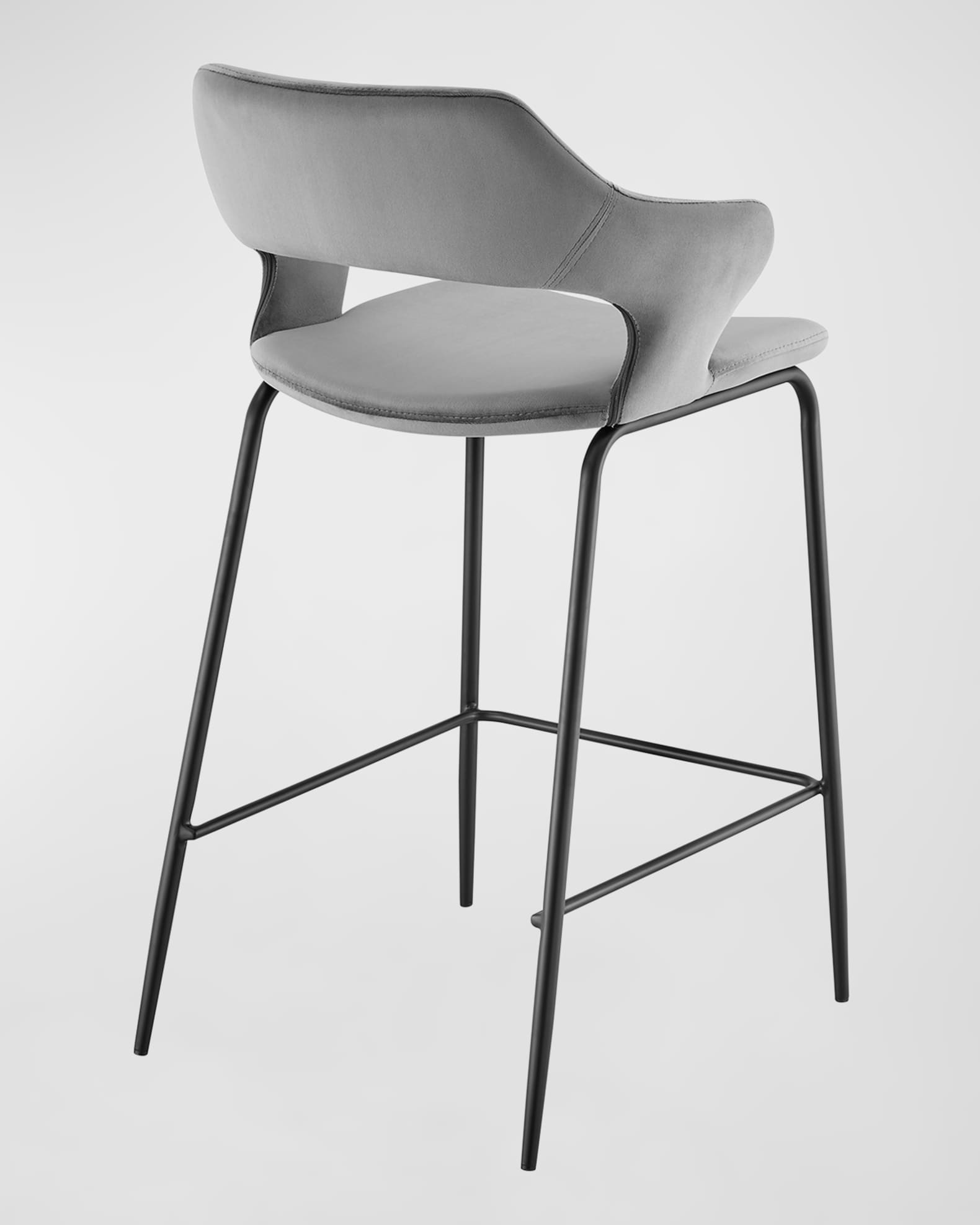 Euro Style Vidar Velvet Counter Stool | Neiman Marcus