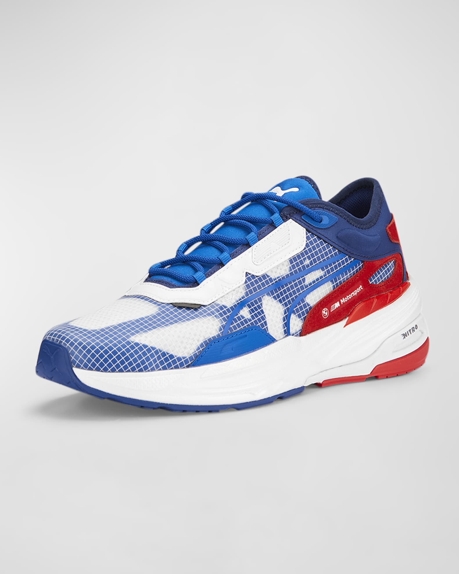 Puma Men's BMW M Motorsport Extent Nitro Low-Top Sneakers | Neiman Marcus