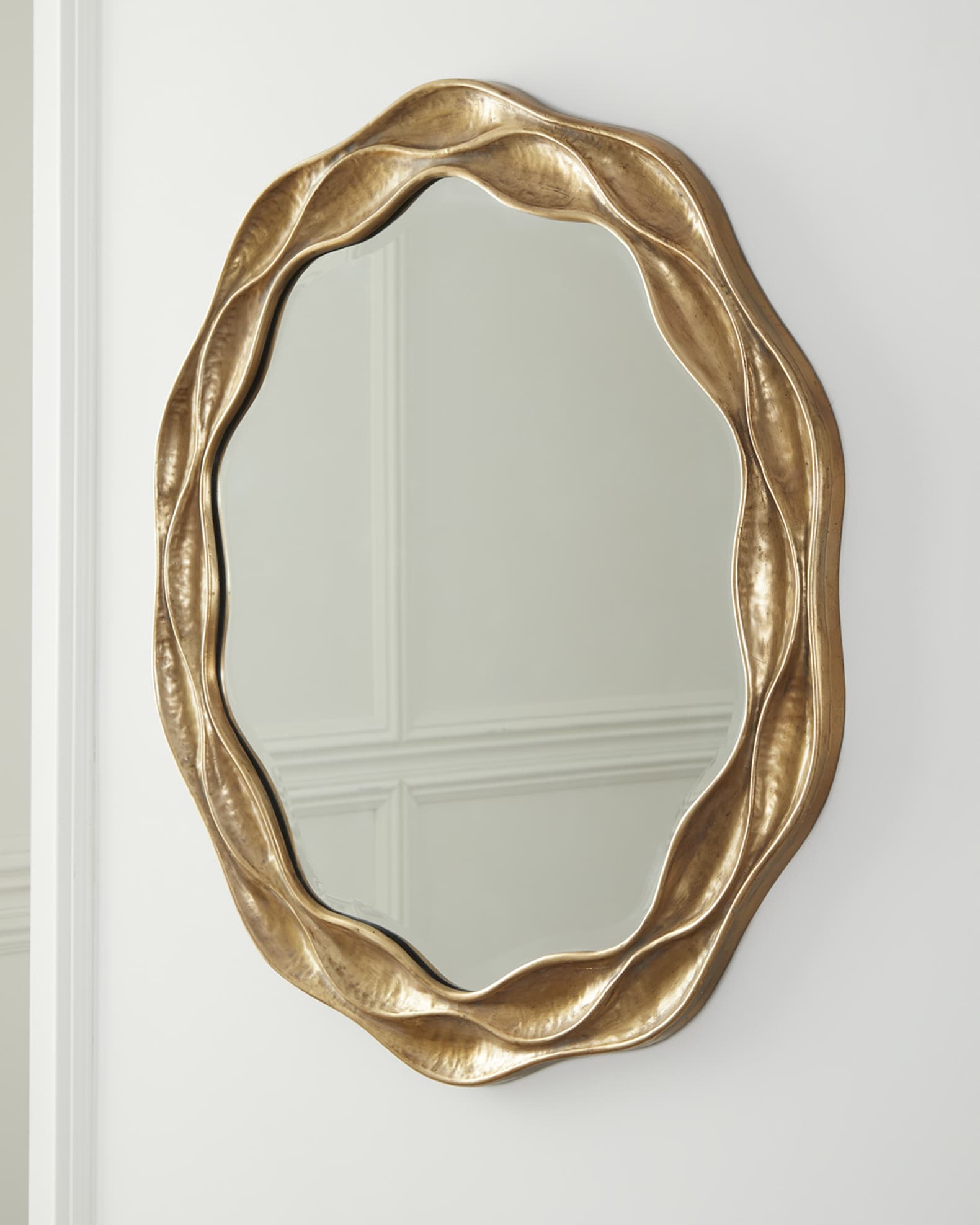 Jamie Young Gold Ripple Mirror | Neiman Marcus