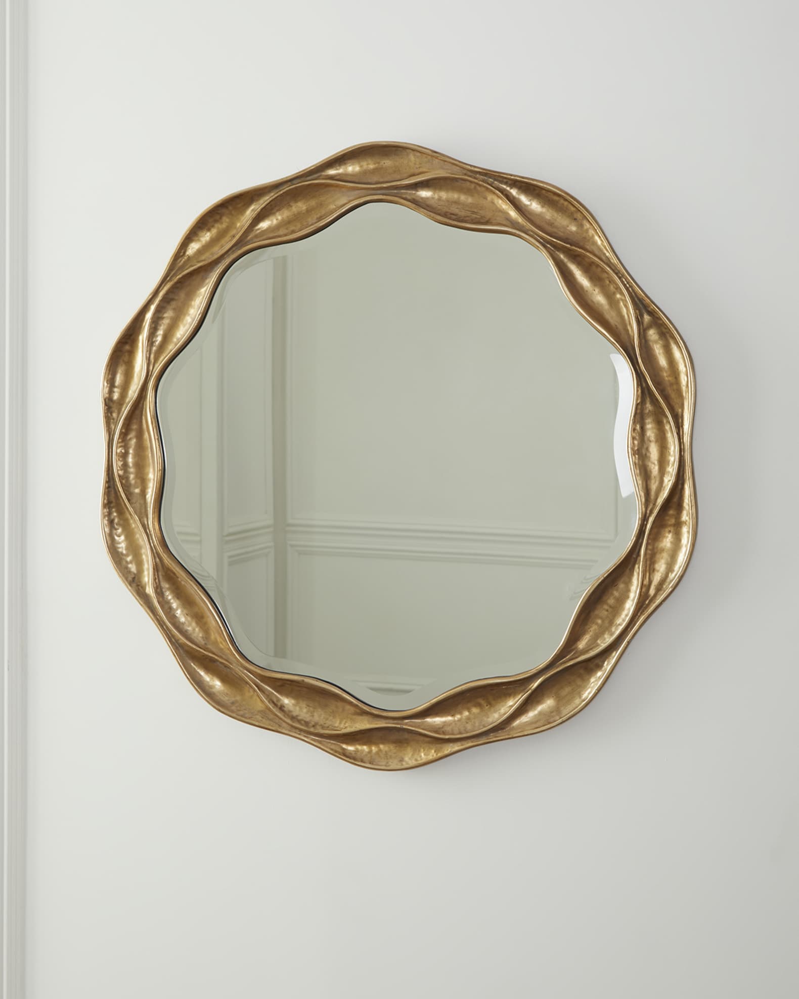 Jamie Young Gold Ripple Mirror | Neiman Marcus