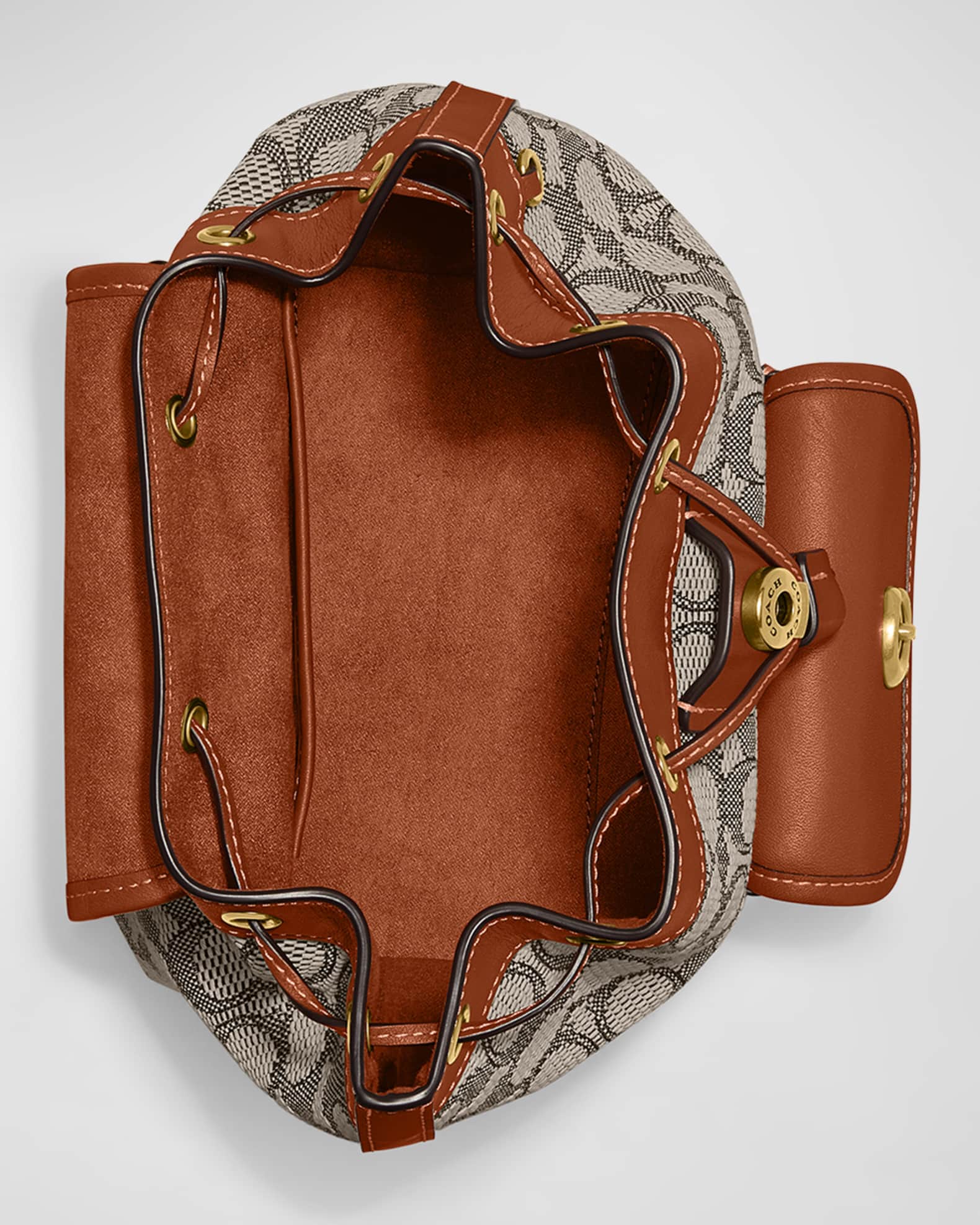 Coach Riya Signature Jacquard Backpack | Neiman Marcus