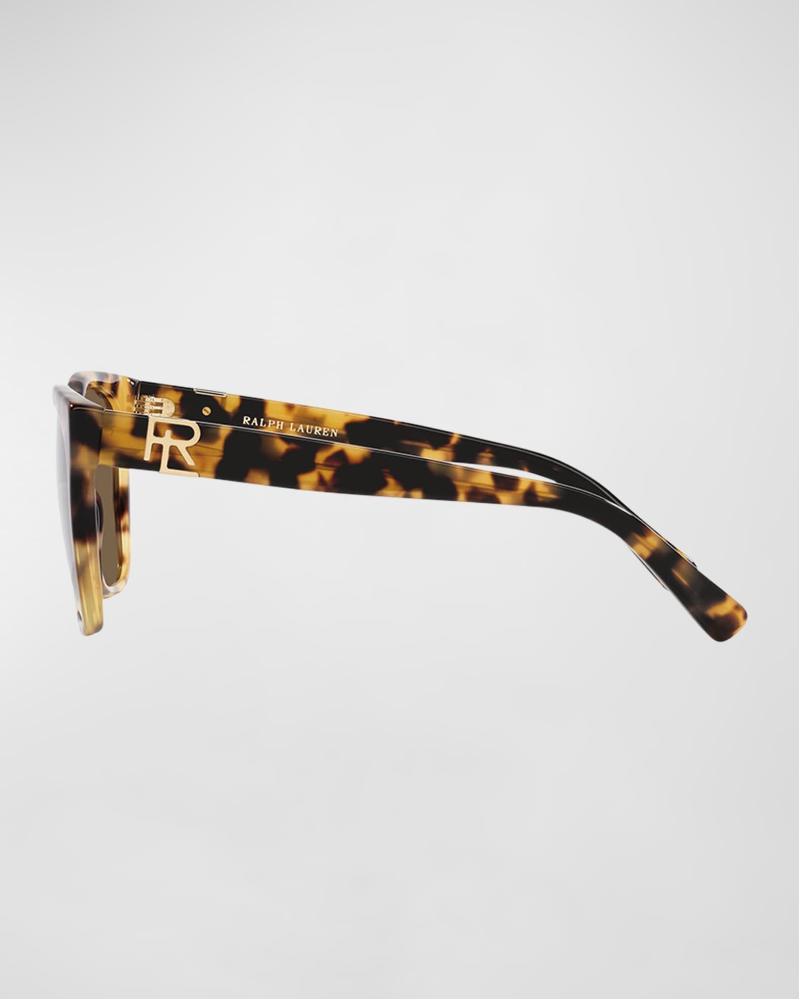 Lauren Ralph Lauren RL Monogram Square Acetate Sunglasses | Neiman Marcus