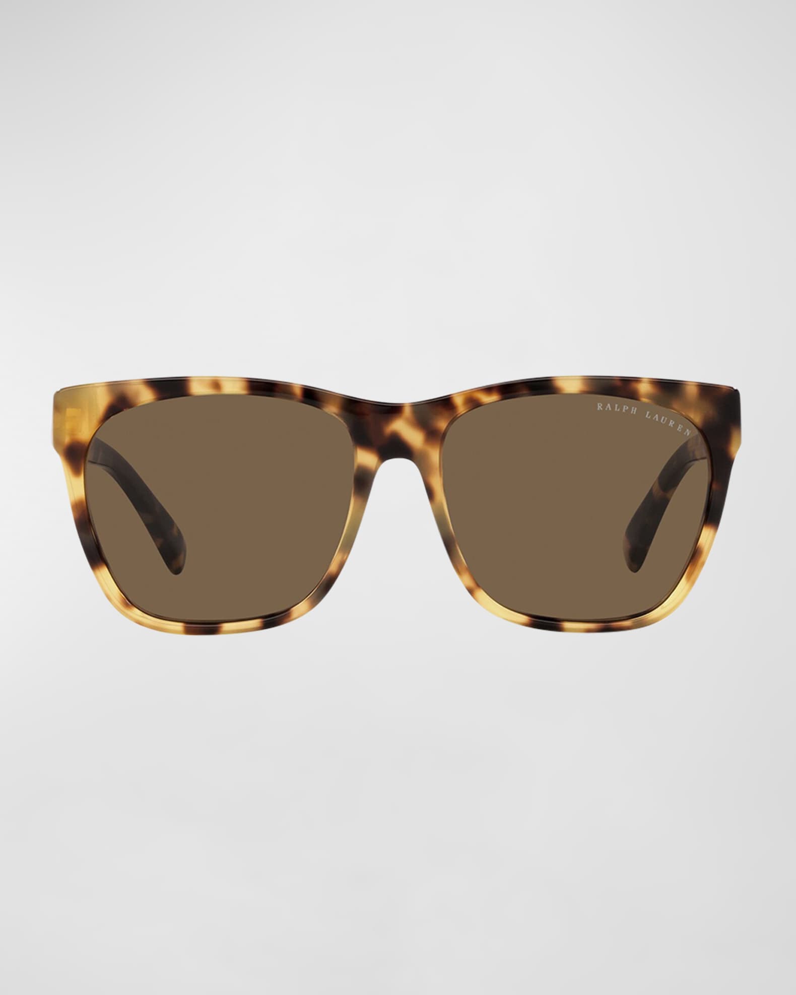 Lauren Ralph Lauren RL Monogram Square Acetate Sunglasses | Neiman Marcus